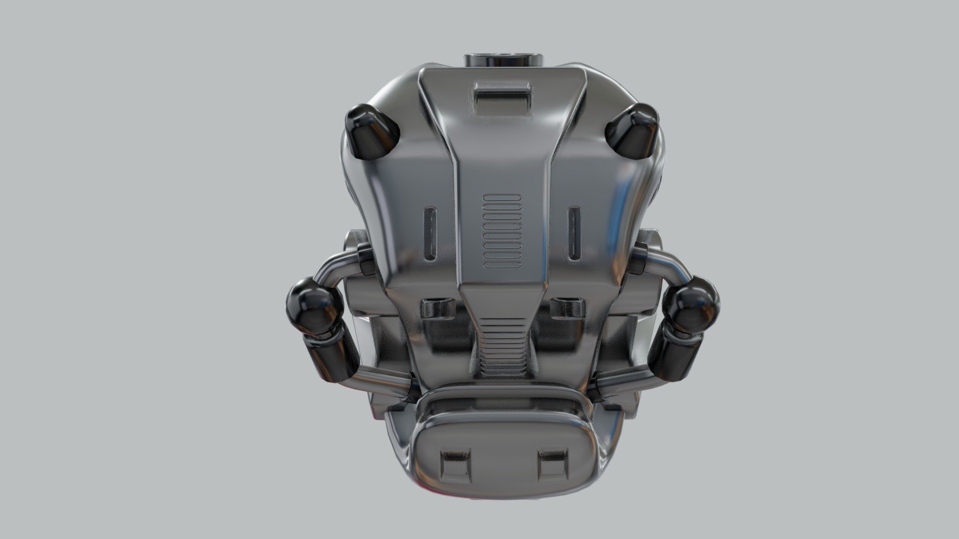 Сyberpunk robot head sketch - Download Free 3D model by 3DWorkbench ...