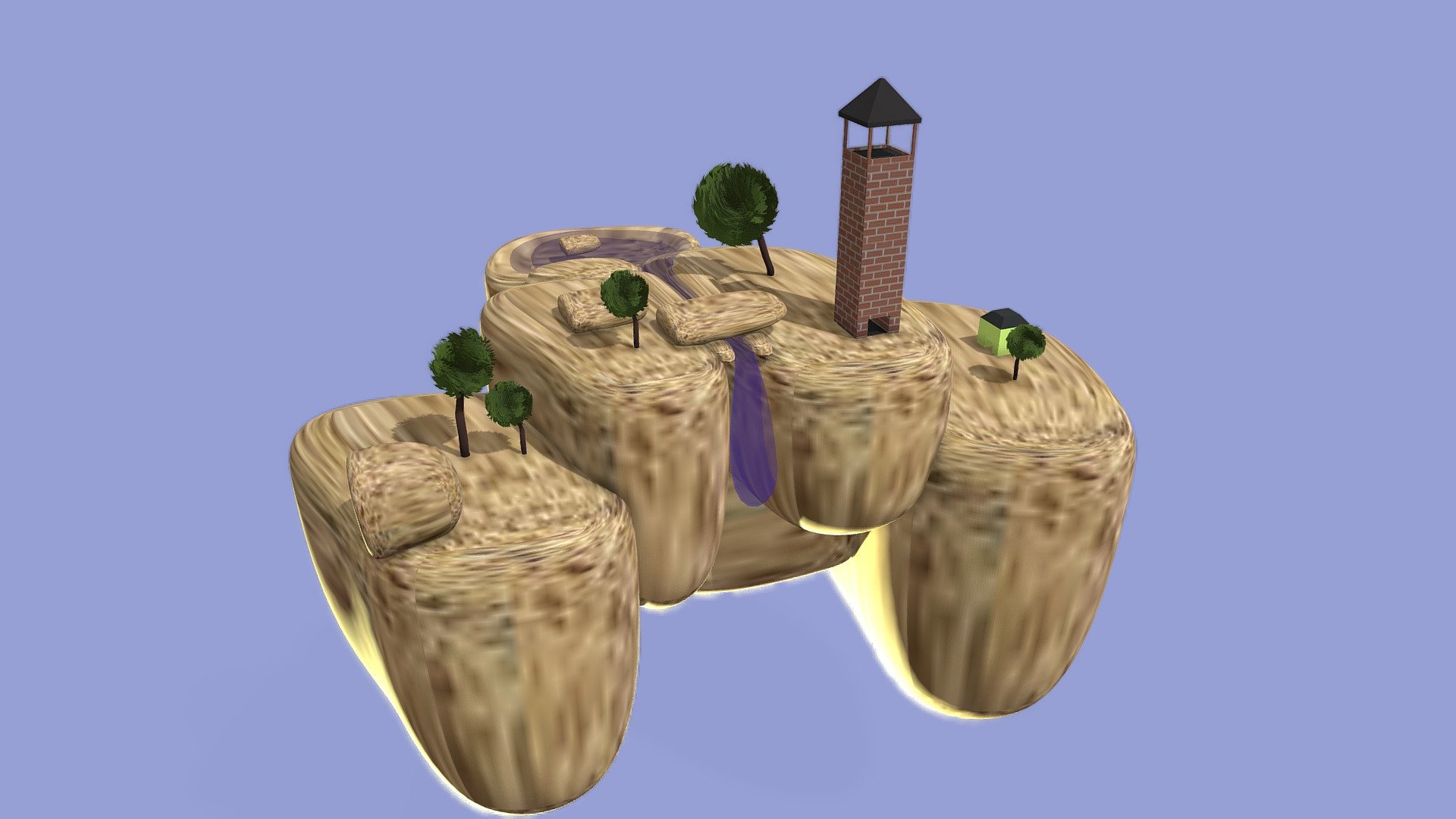 Floating Island - Download Free 3D model by miqdadnaduthodi [ef54ab1 ...