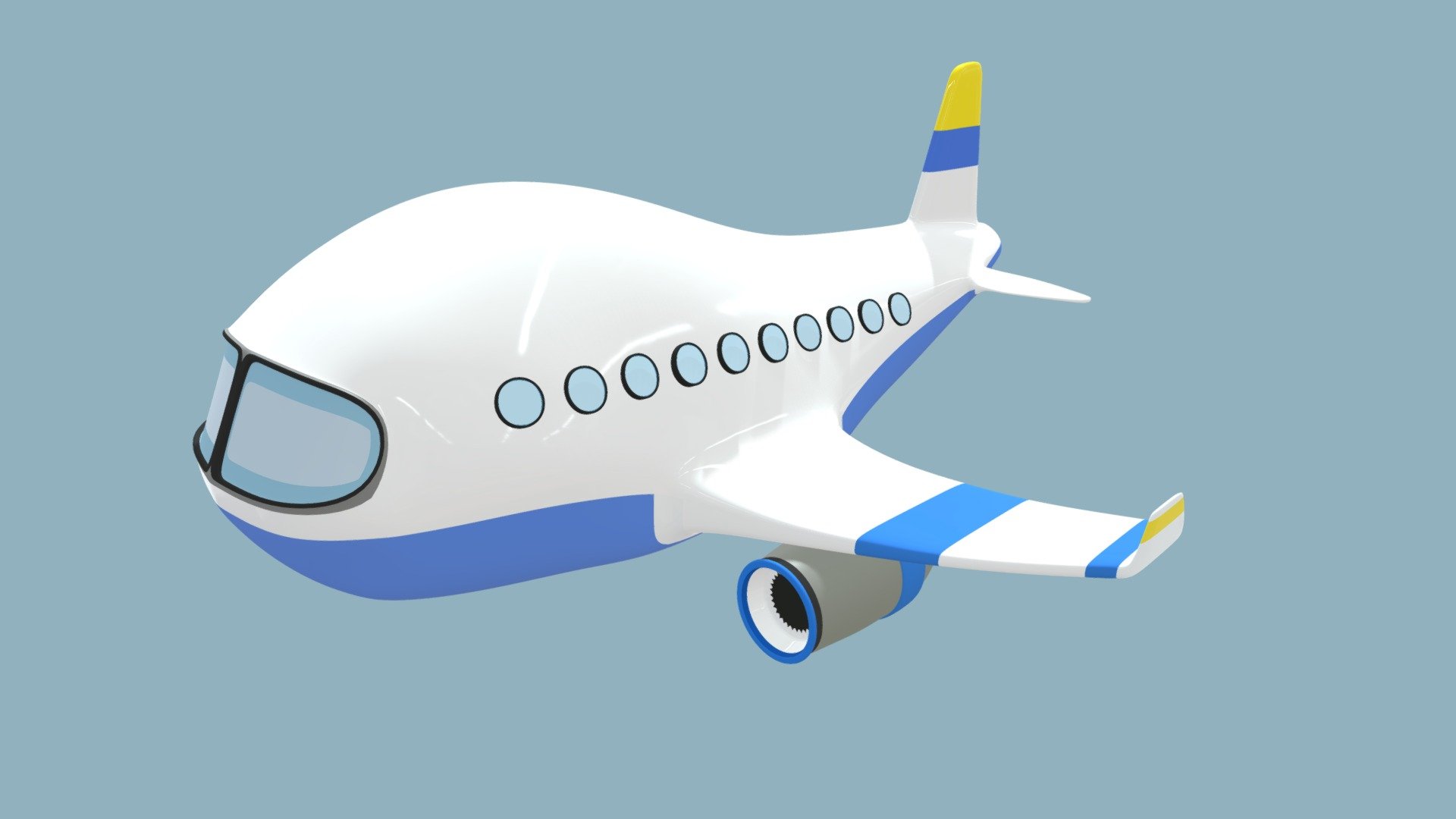 Stylized Airplane - Buy Royalty Free 3D model by Addison Moyer (@Addison.Moyer) [ef54ccb ...
