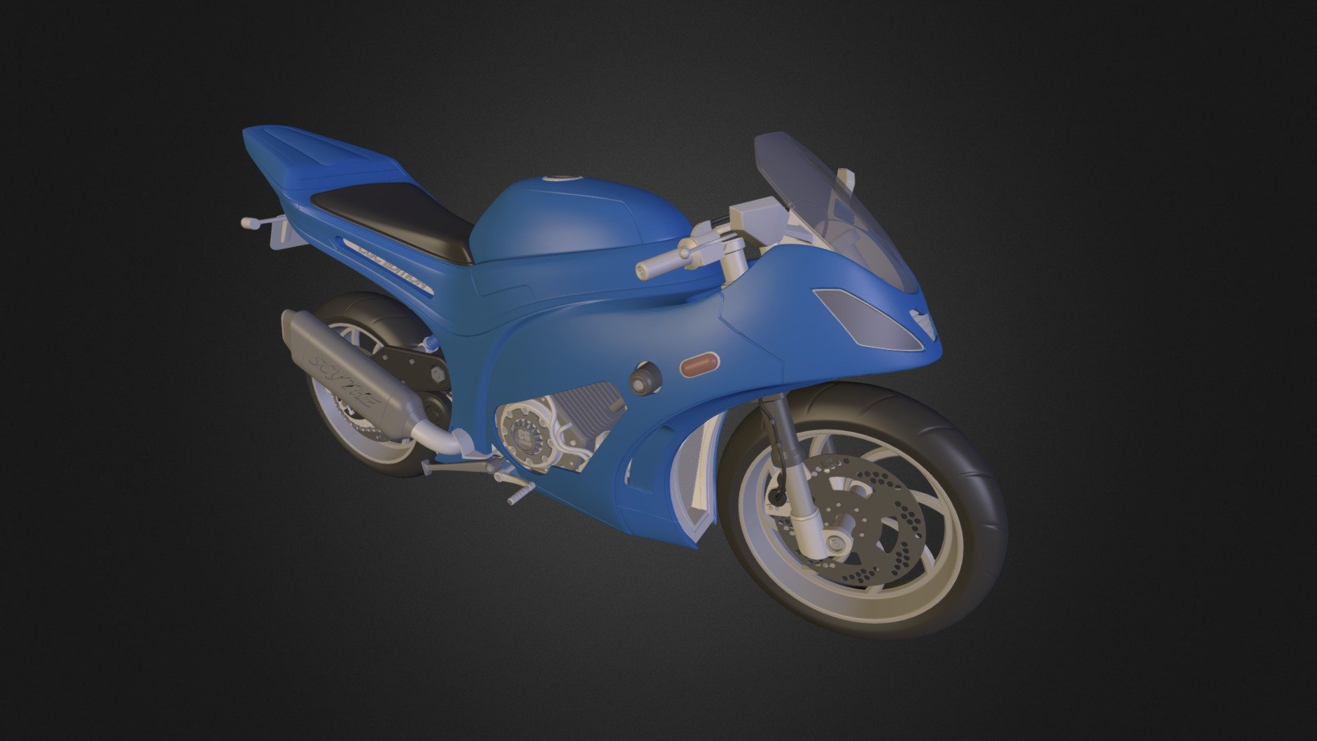 Motorcycle Modeling Course Result - 3D model by CG Cookie (@cgcookie ...