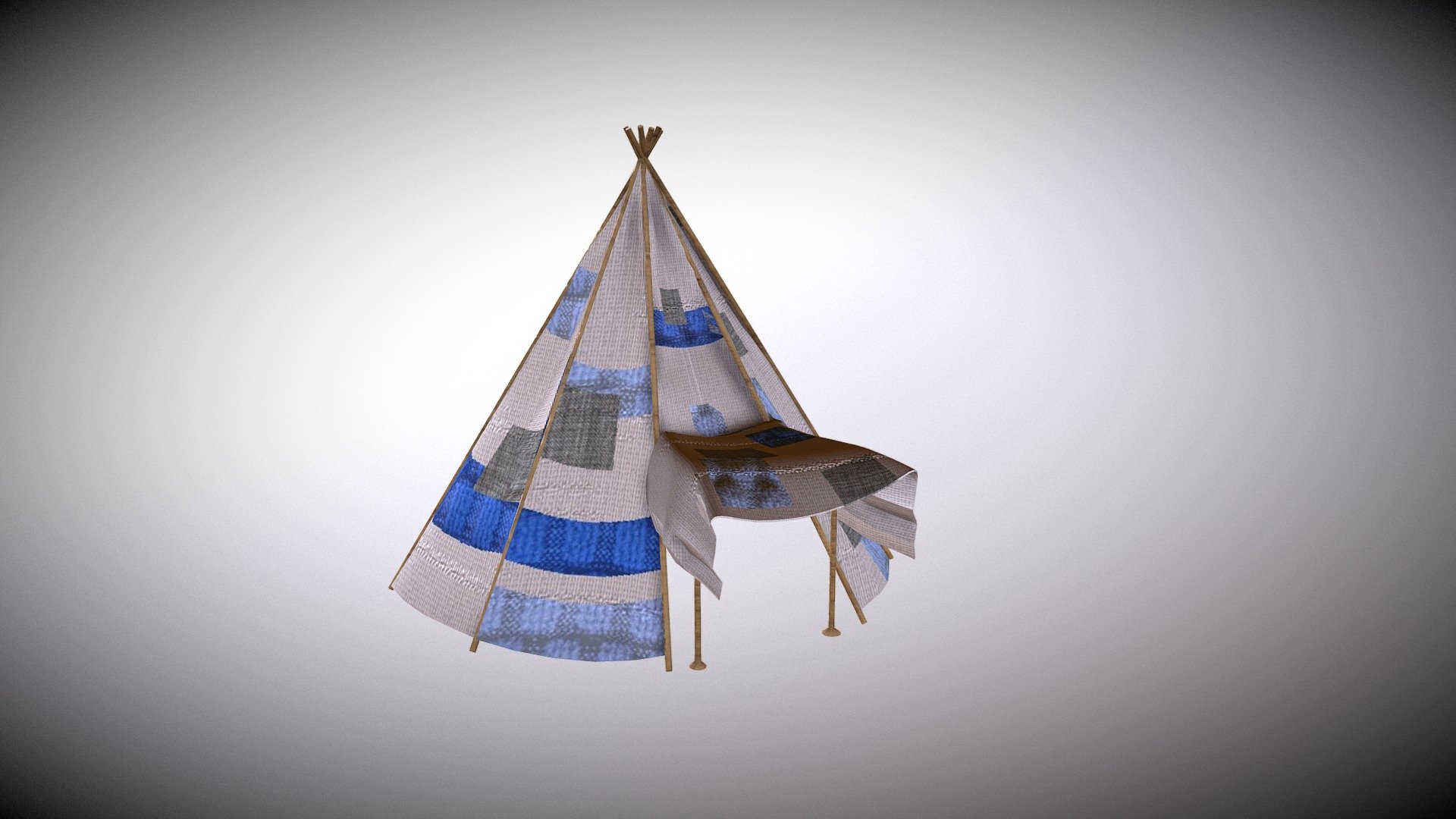 Tipi tent - 3D model by StudioSinvol [ef5794b] - Sketchfab