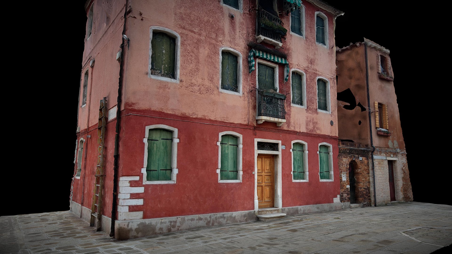 Burano, Red house - Download Free 3D model by zhenkoest [ef58f33 ...