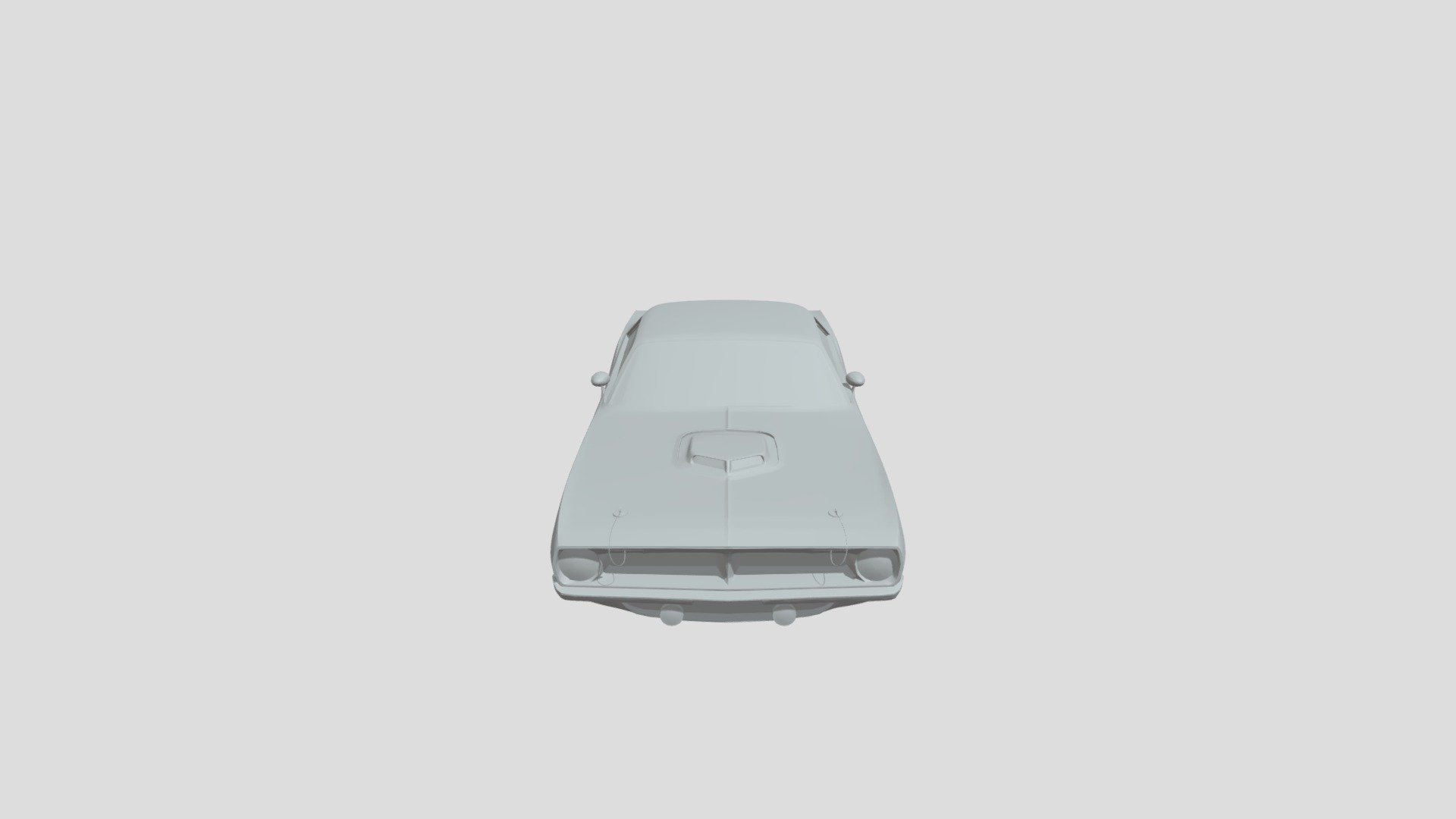 Plymouth Cuda Hemi Scale1-65 for 3D-printing - Download Free 3D model ...