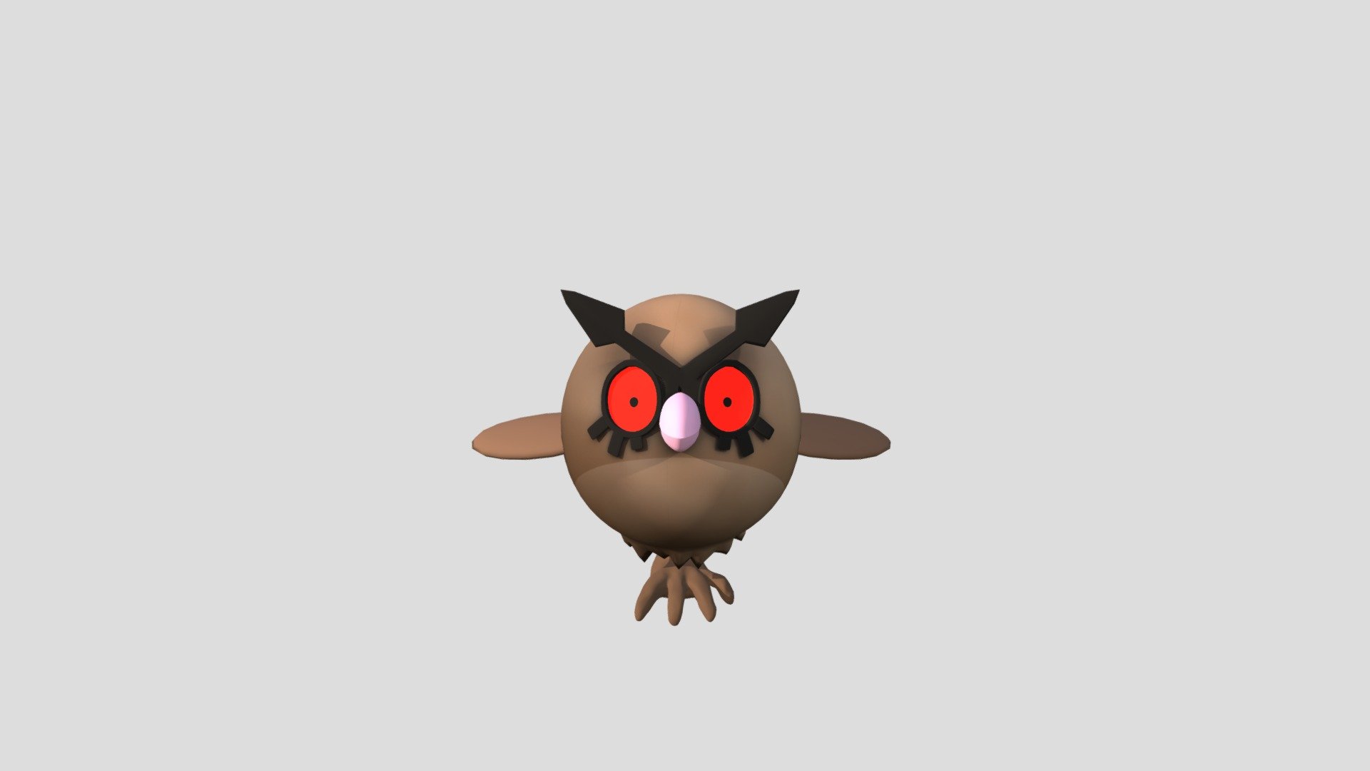 Hoothoot-Pokemon 3D Model - Download Free 3D model by vikasbhengra ...