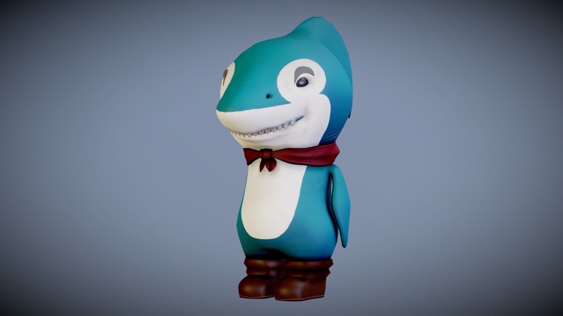 game ready stylised shark character costume - 3D model by jagadeshbabu ...