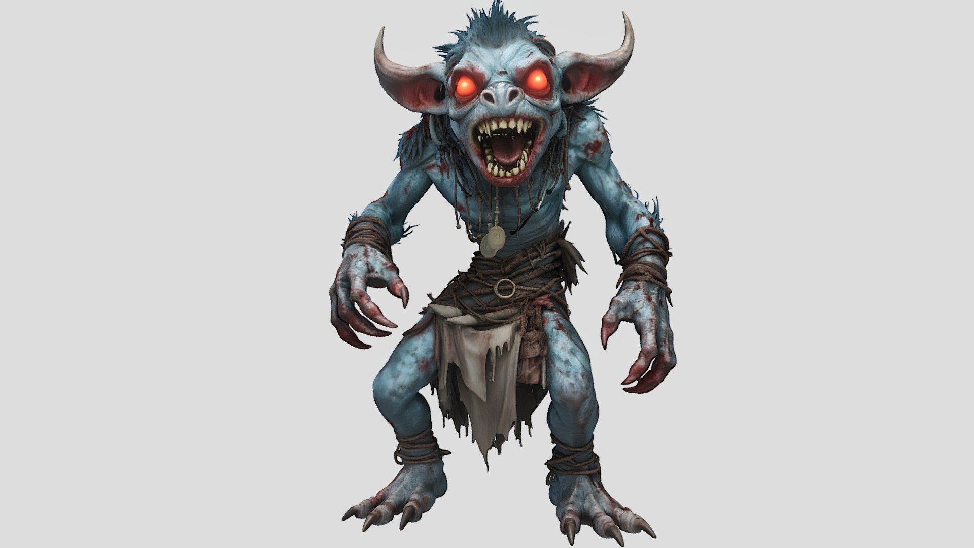 Blood Eyed Monster - Download Free 3D model by ItsKrish7 ...