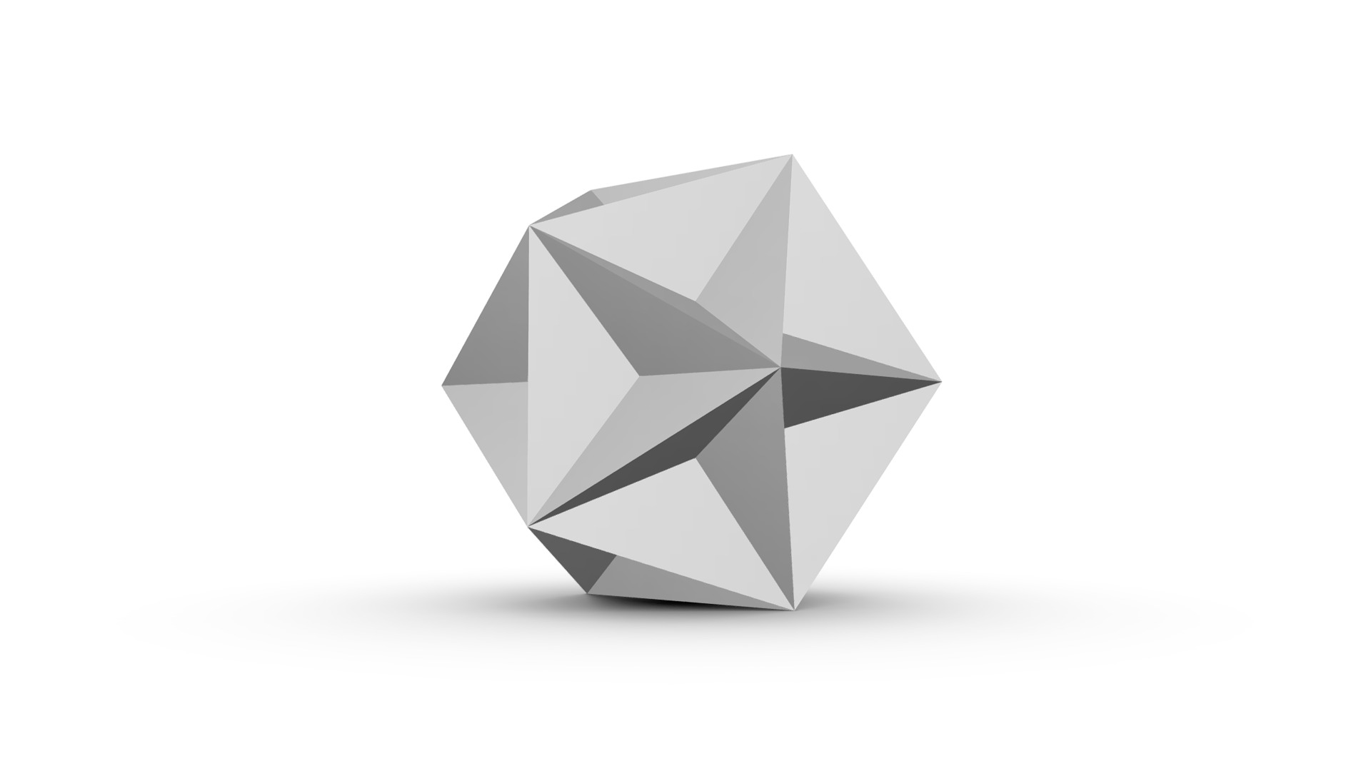 Sunken Icosahedron - 3D model by paperkawaii [ef5ea06] - Sketchfab