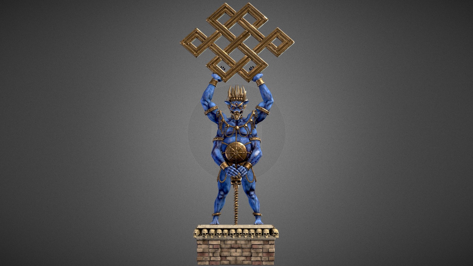 Yama Statue - 3D model by jacklambwales (@jacklamb3071) [ef5ed68 ...
