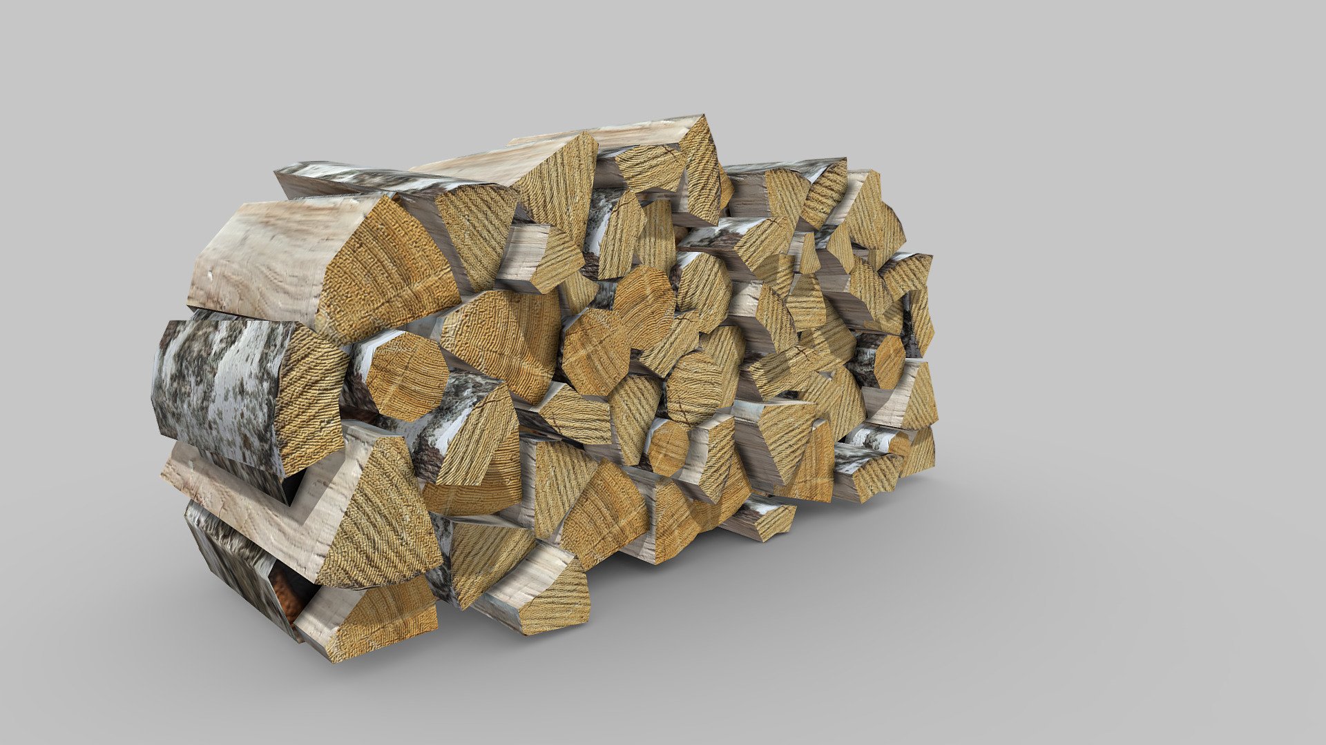 Firewood low-poly - Download Free 3D model by Frice [ef5f2b8] - Sketchfab