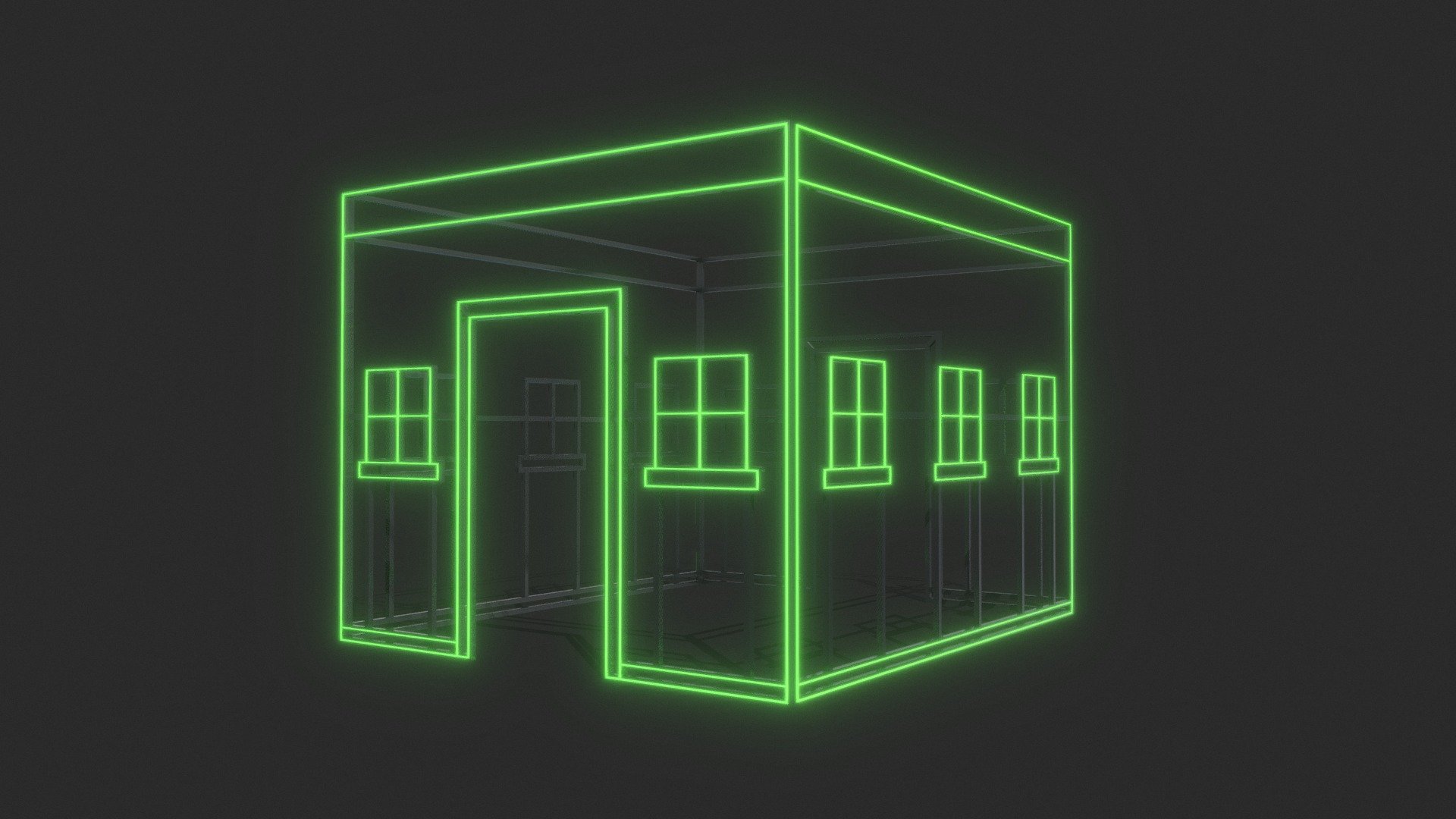 House Outline 4 - Buy Royalty Free 3D model by NEONPLEX [ef6532a ...