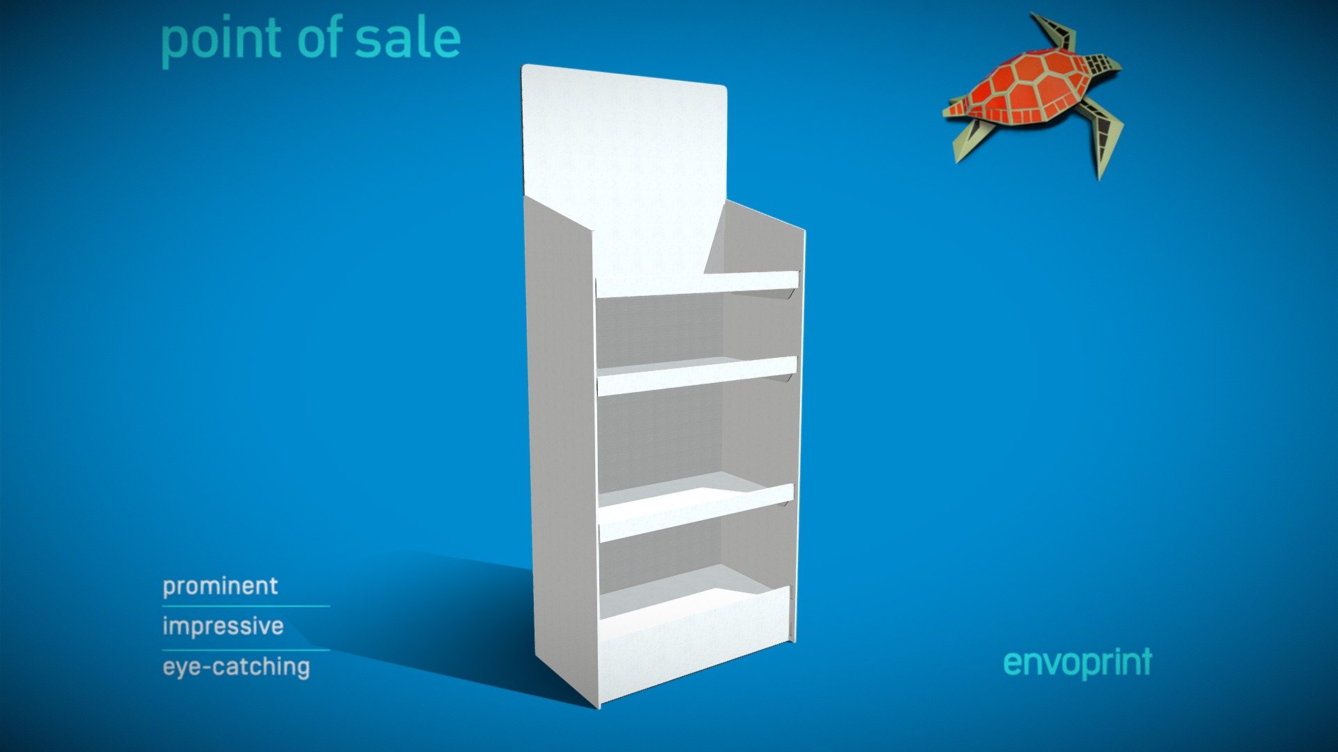 Fourth Wall Creative 4 Shelf FSDU - 3D model by envoprint ...