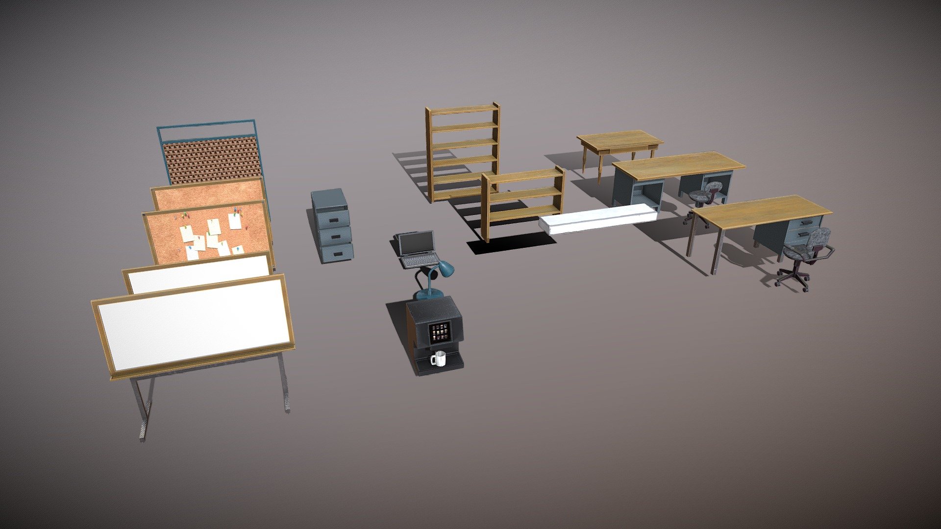 Office Props - Buy Royalty Free 3D model by Thunder (@thunderpwn ...
