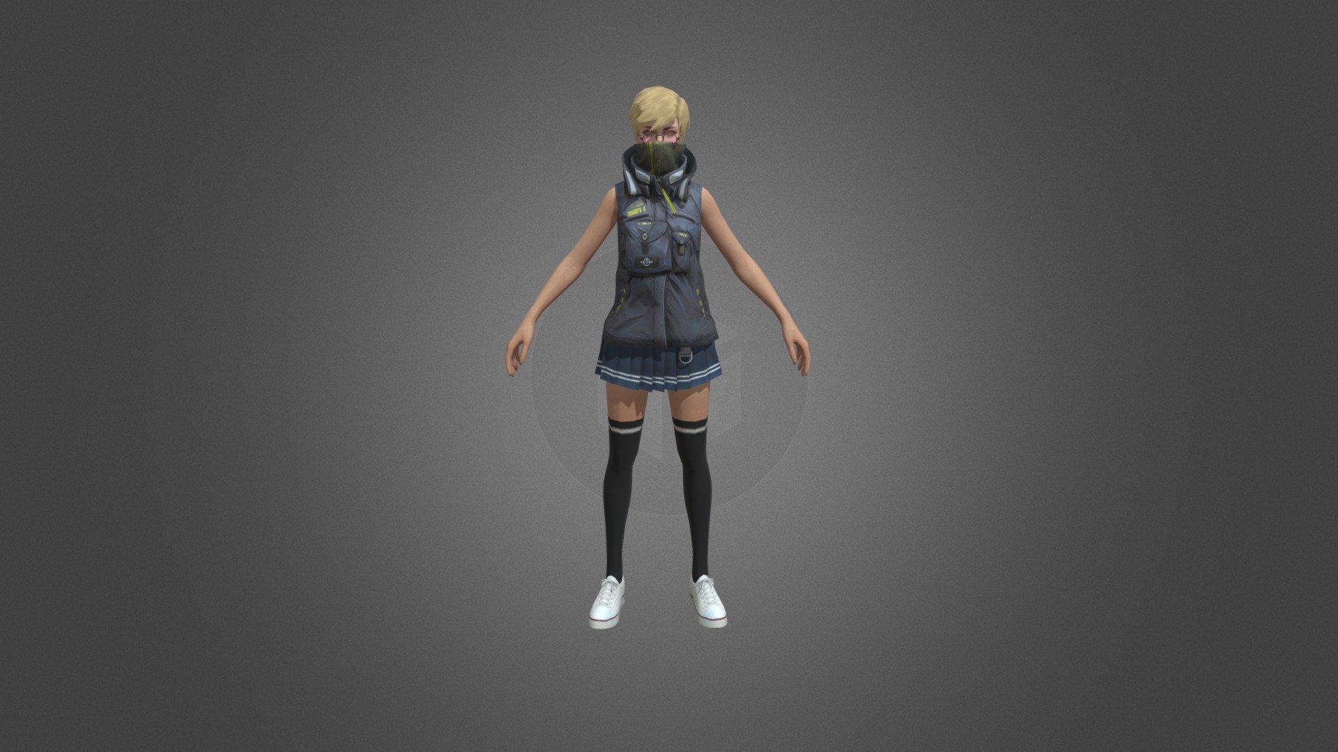 freefire new female 3d model by pace gaming - 3D model by PACE GAMING ...