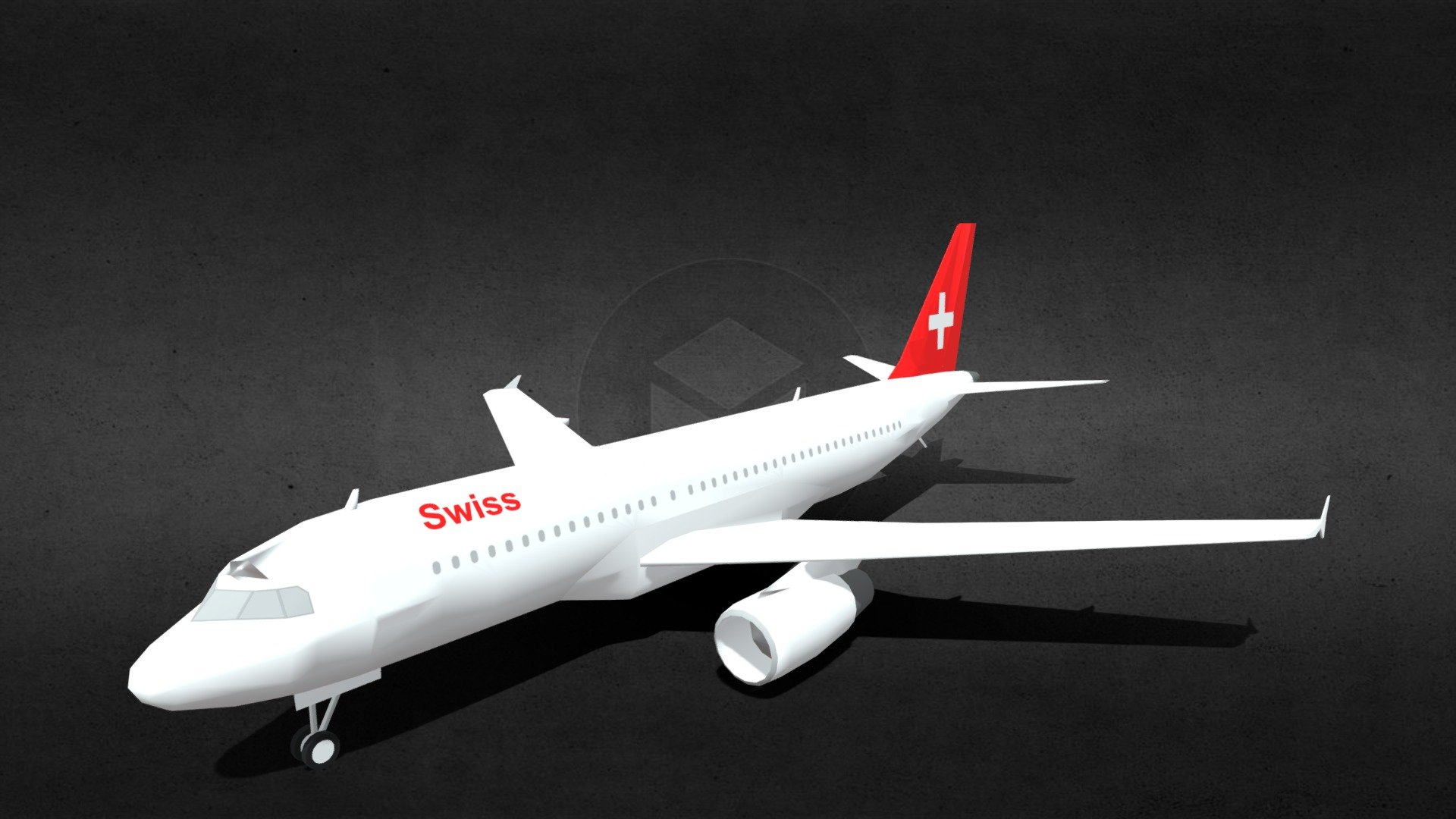 a320 swiss - Download Free 3D model by zairiqzairiq [ef66e52] - Sketchfab