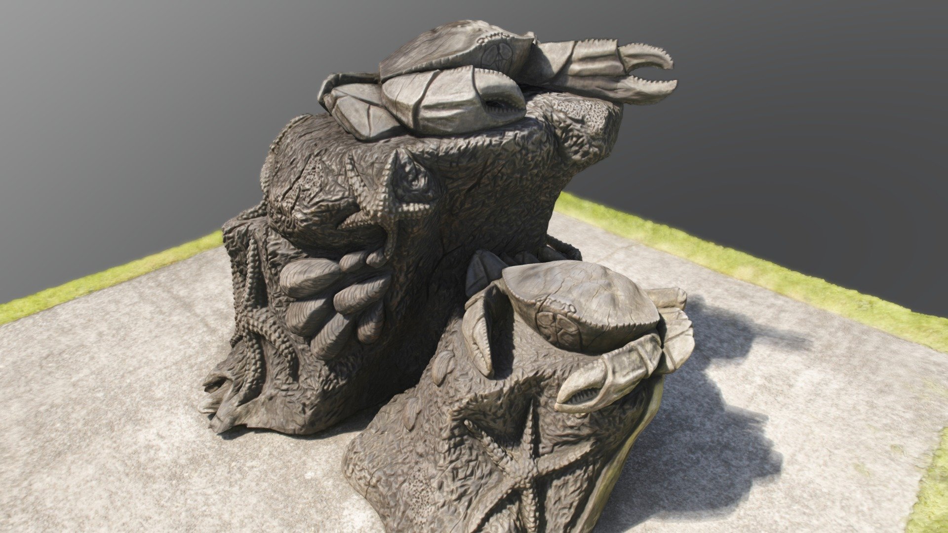Crab Statue - 3D model by ajcreek [ef66f67] - Sketchfab