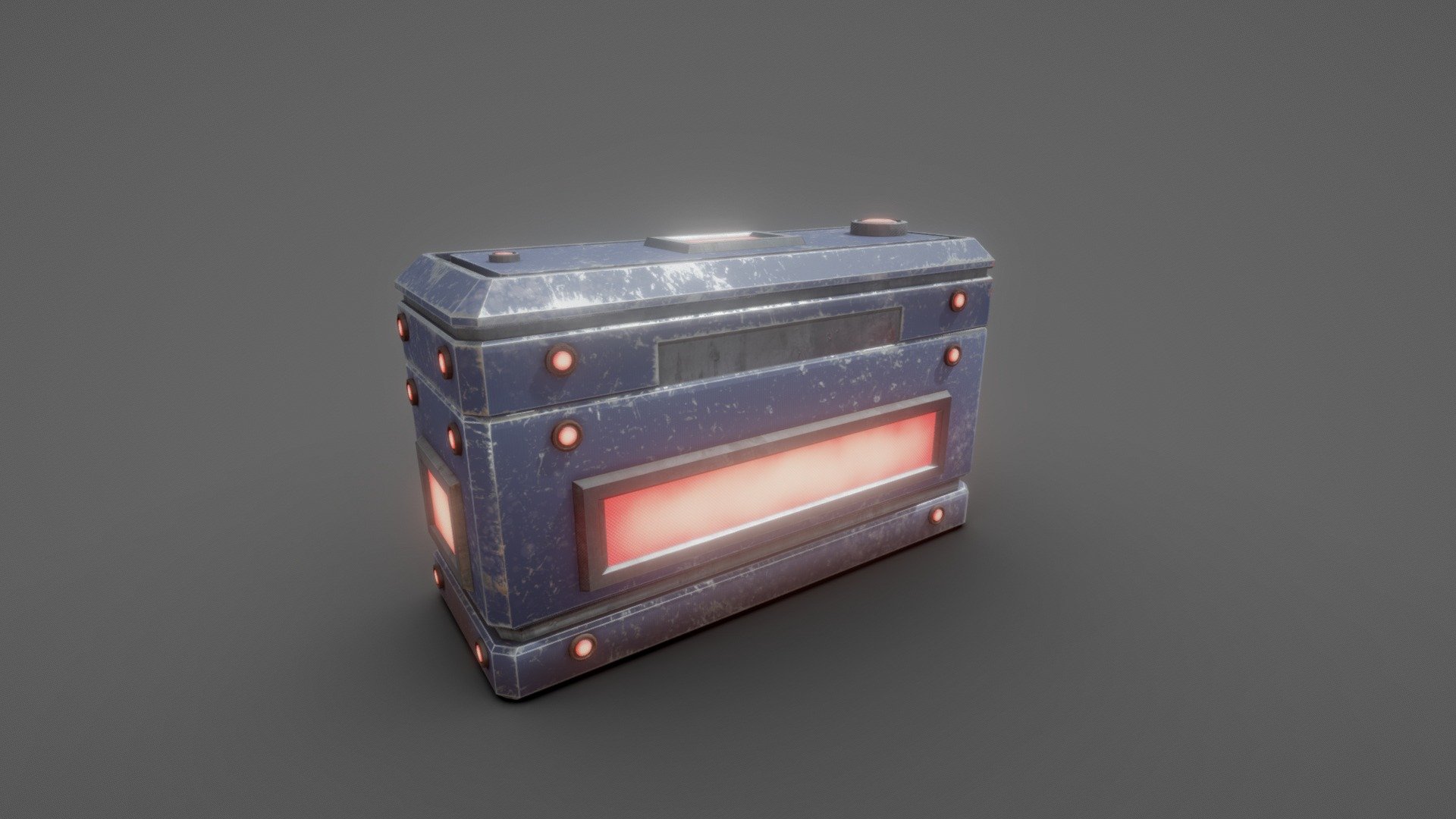 Heavy Armor Sci-fi Crate - Blue - Buy Royalty Free 3D model by Isaack ...