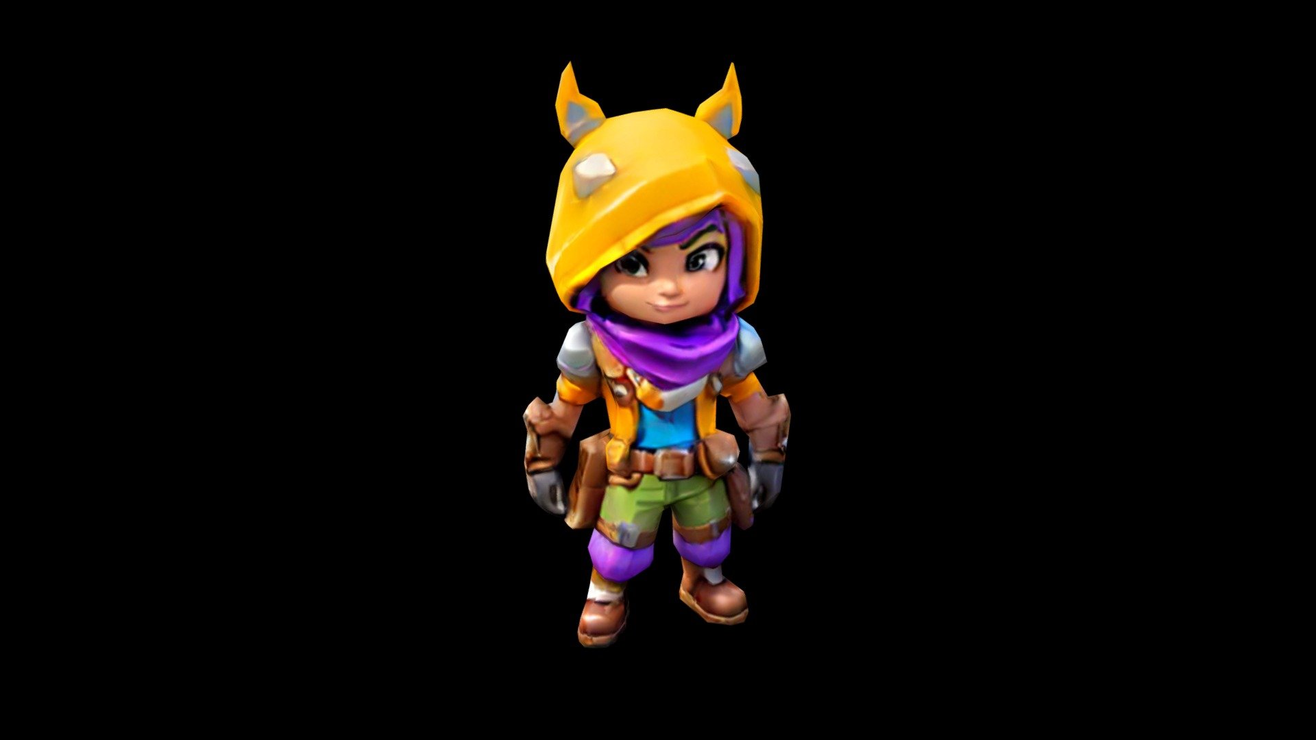 The character is named "Cindy" and is from the g - Download Free 3D ...