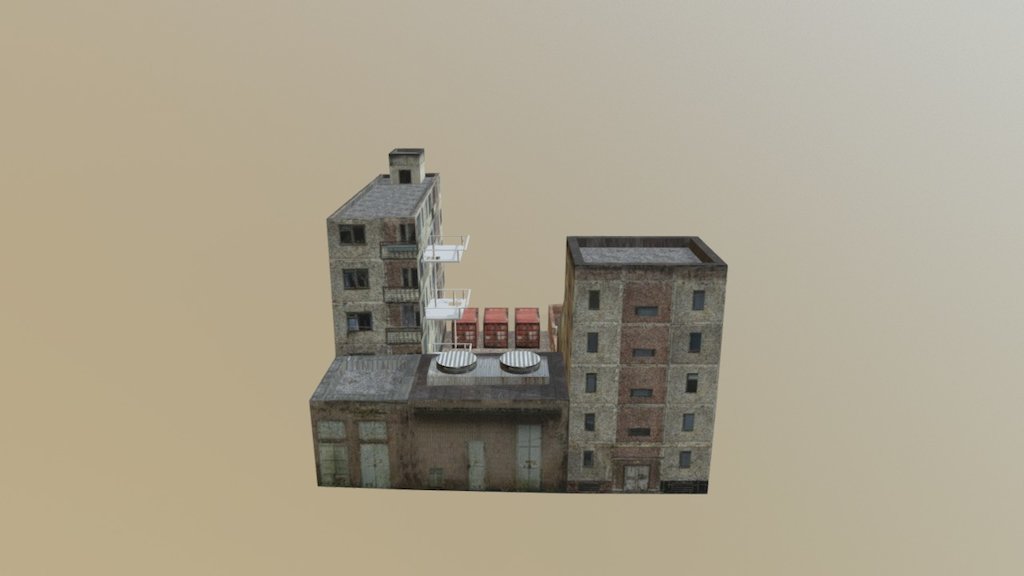 Alley - 3D model by frankvandijk [ef6abbc] - Sketchfab