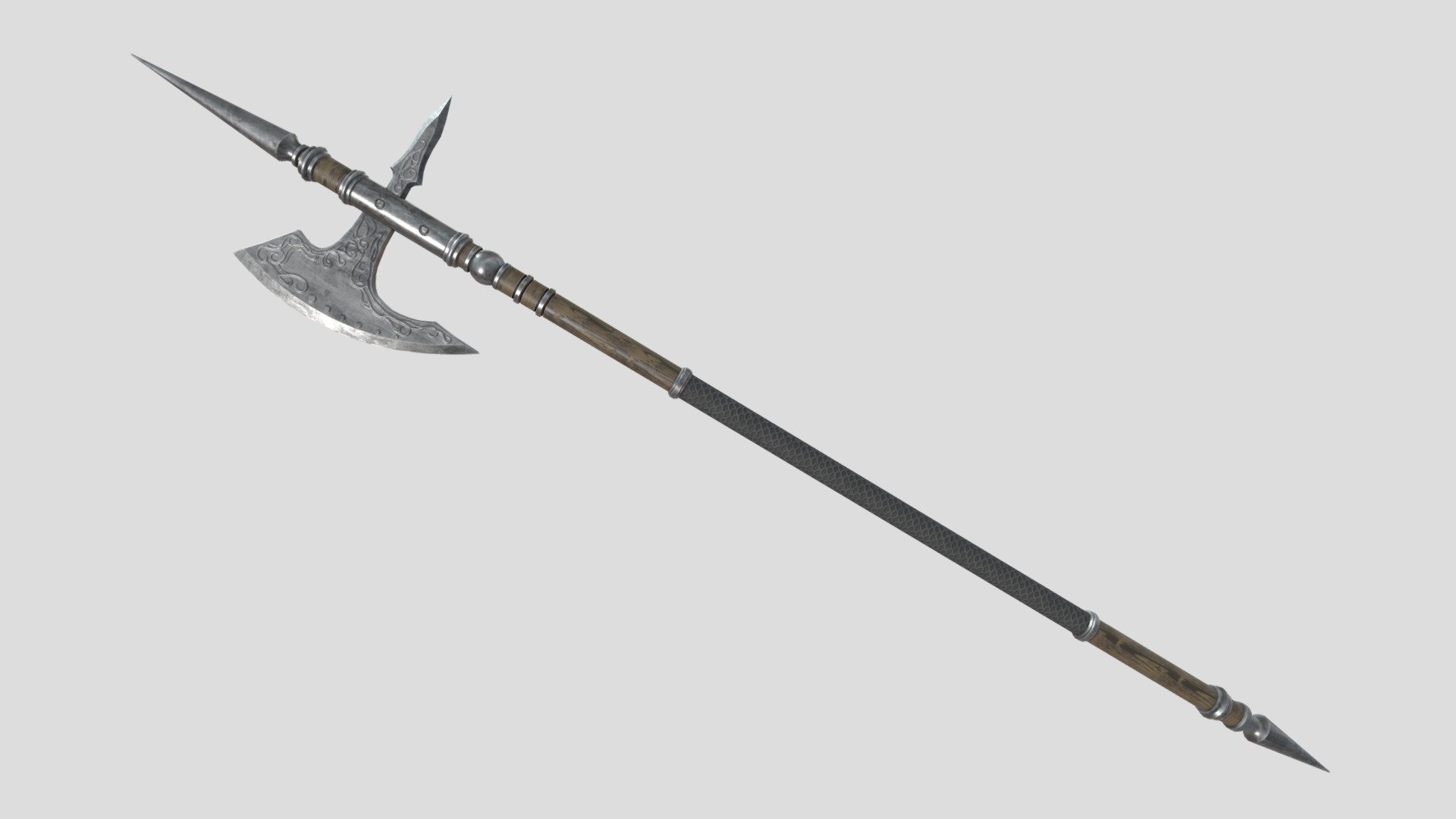 Fantasy halberd - Buy Royalty Free 3D model by Anima Z (@Anima-Z) [ef6f535] - Sketchfab Store