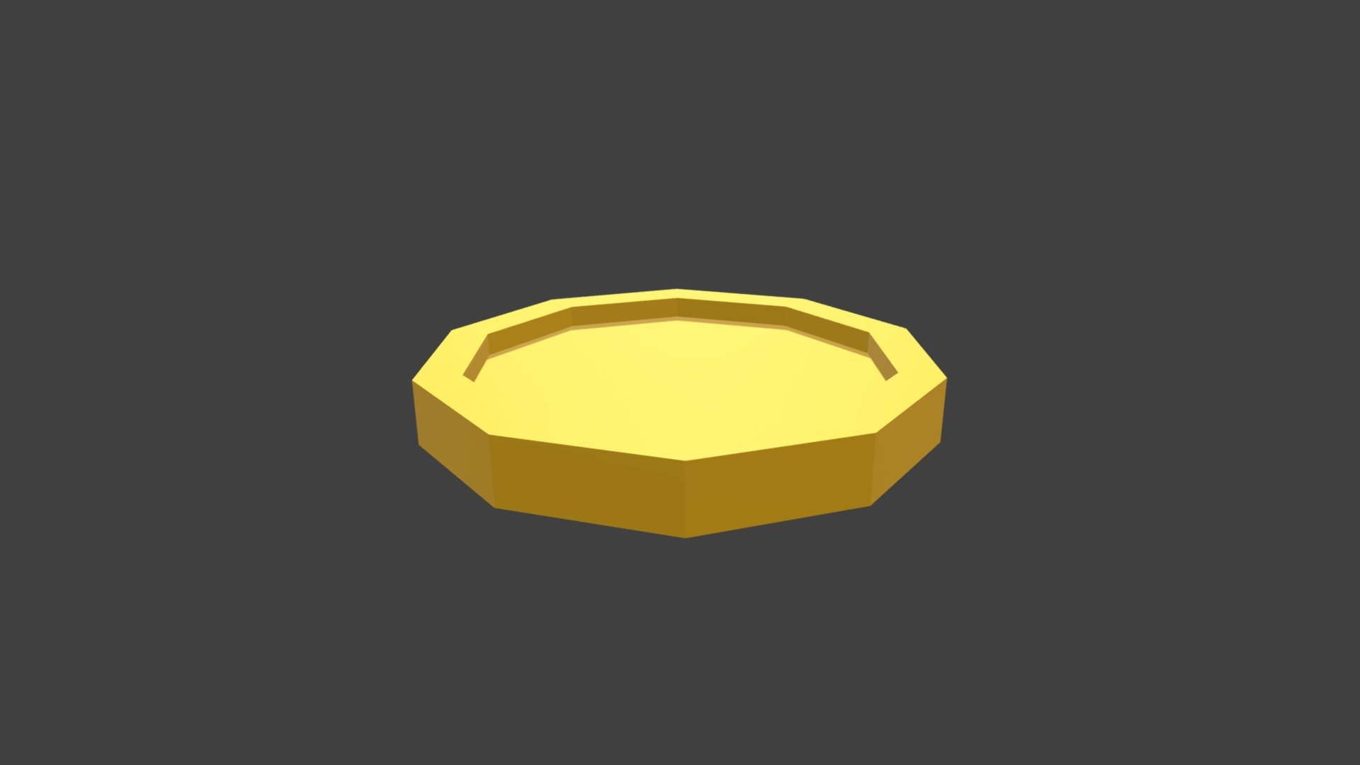 Low-Poly Gold Coin - Download Free 3D model by mrwolferinc [ef73b7f ...