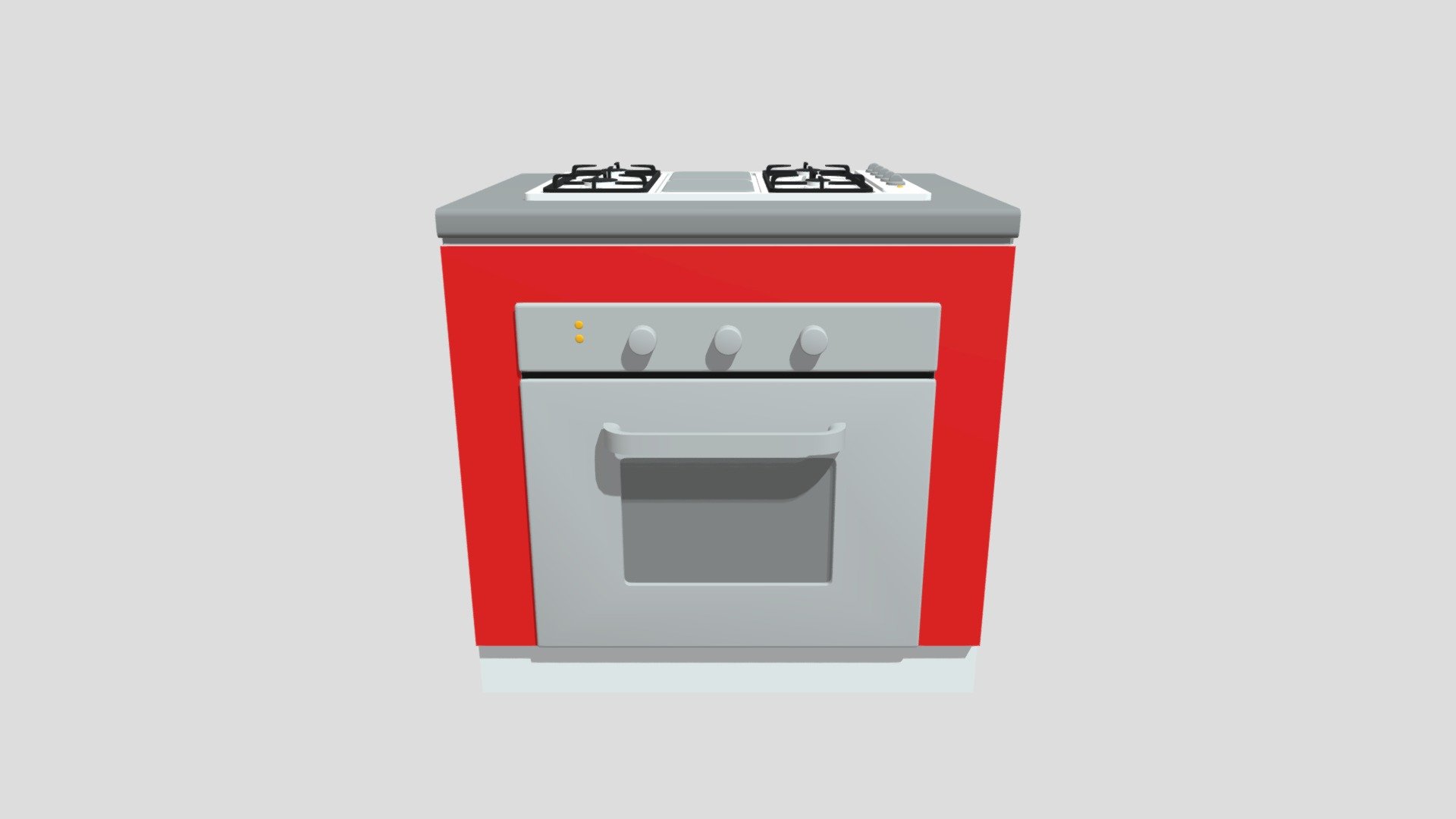 Cooker - Download Free 3D model by 1-3D.com [ef7e314] - Sketchfab
