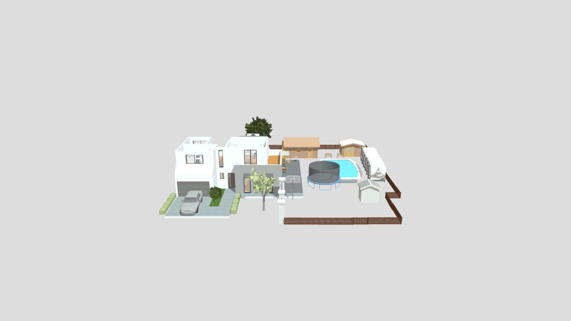 Cube House - Download Free 3D model by Home Design 3D (@homedesign3d ...