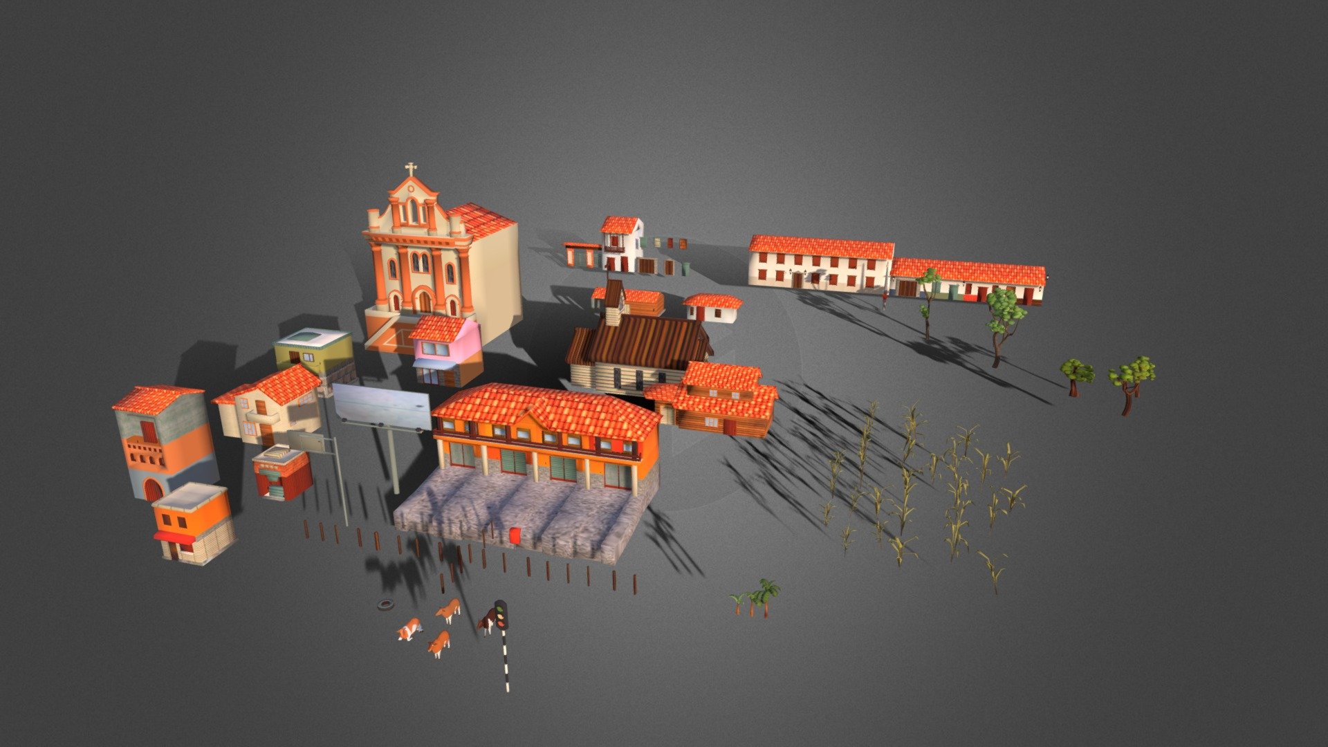 Low Poly Rural Assets - 3D model by e-restrepo1114 ...
