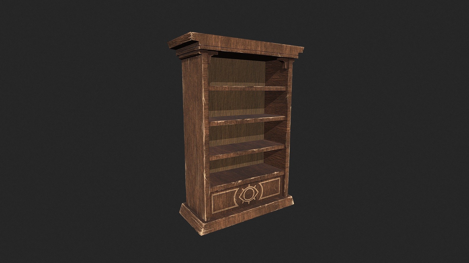 Bookshelf - 3D model by Moa Jerneholt (@moajerneholt) [ef812b6] - Sketchfab