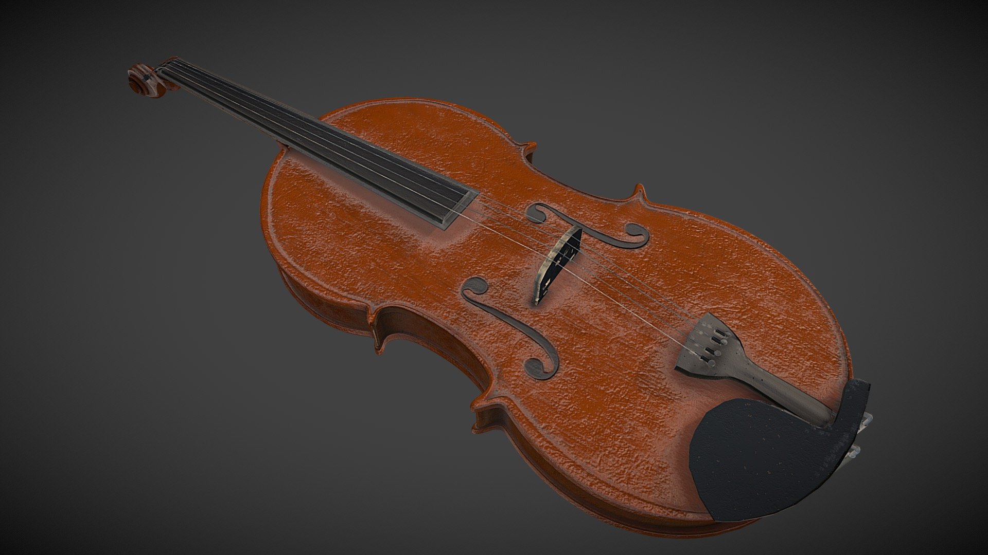 Violin w/ Textures - 3D model by HenryAlexander [ef83f37] - Sketchfab