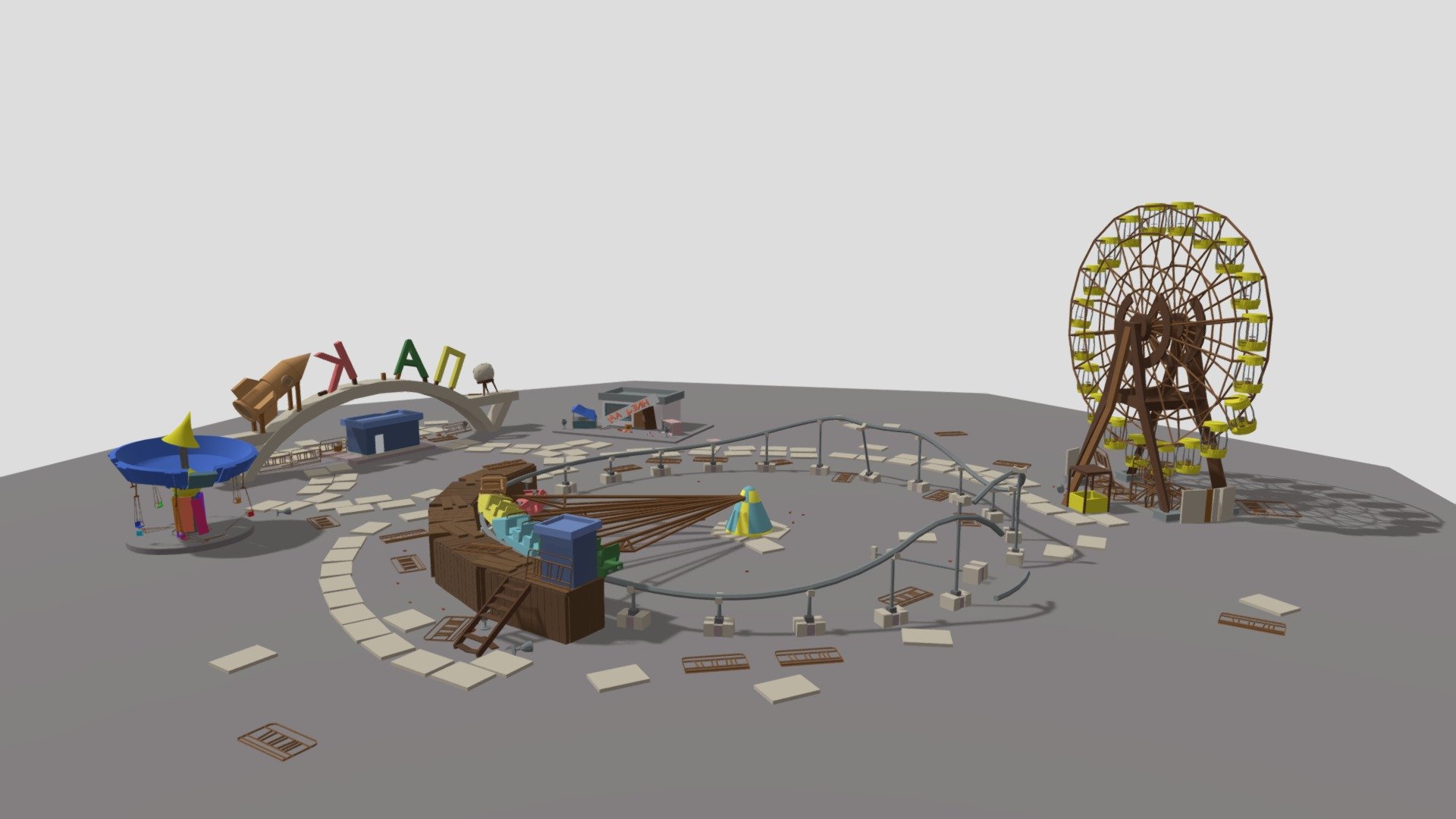Park "Shattered dreams". Welcome! - Download Free 3D model by DrRygel ...