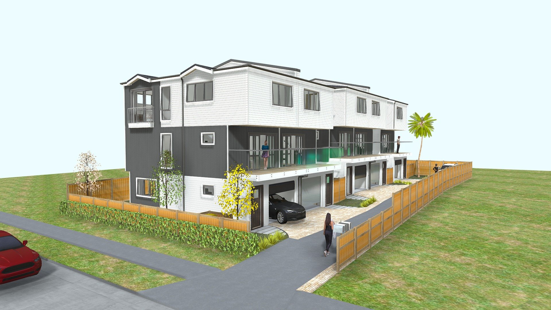 Duplex houses at 22 ARNWOOD STREET MANUREWA - Download Free 3D model by ...