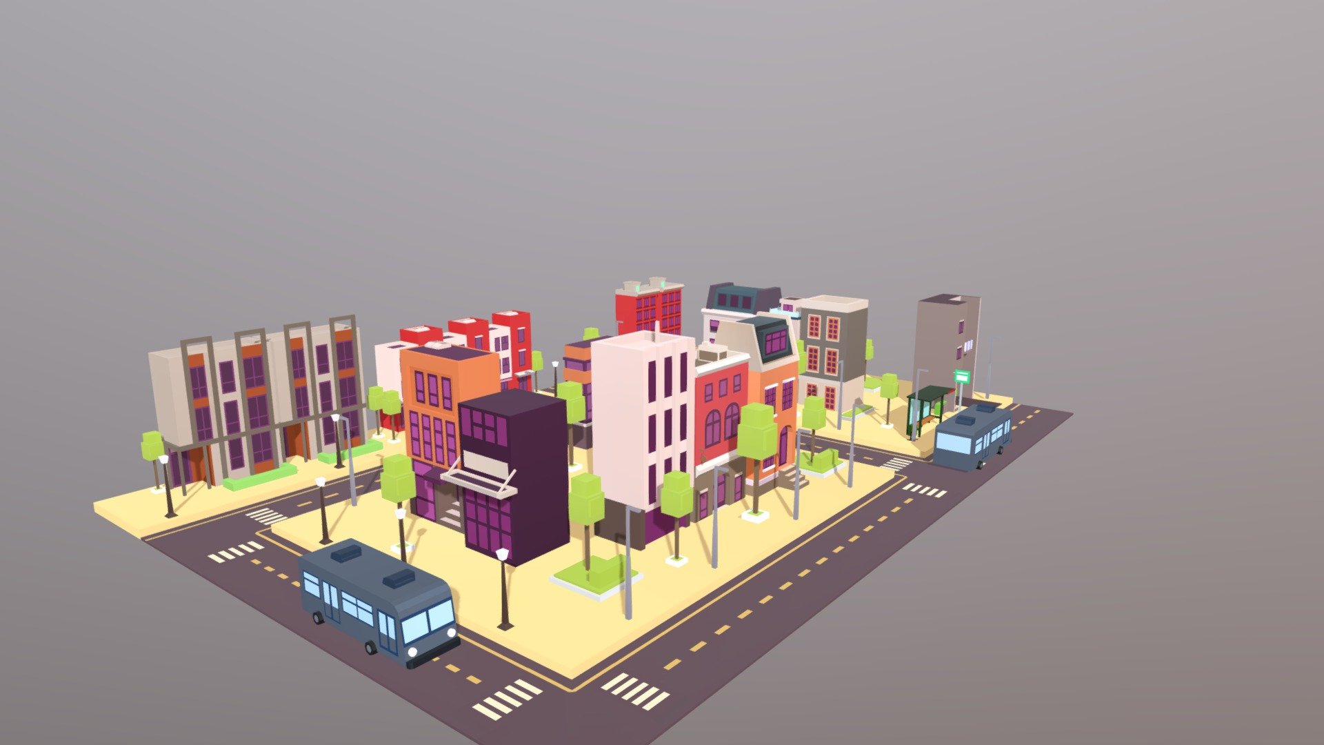 City_Game - 3D model by Kadriye Tetik (@kadtetik) [ef89aab] - Sketchfab