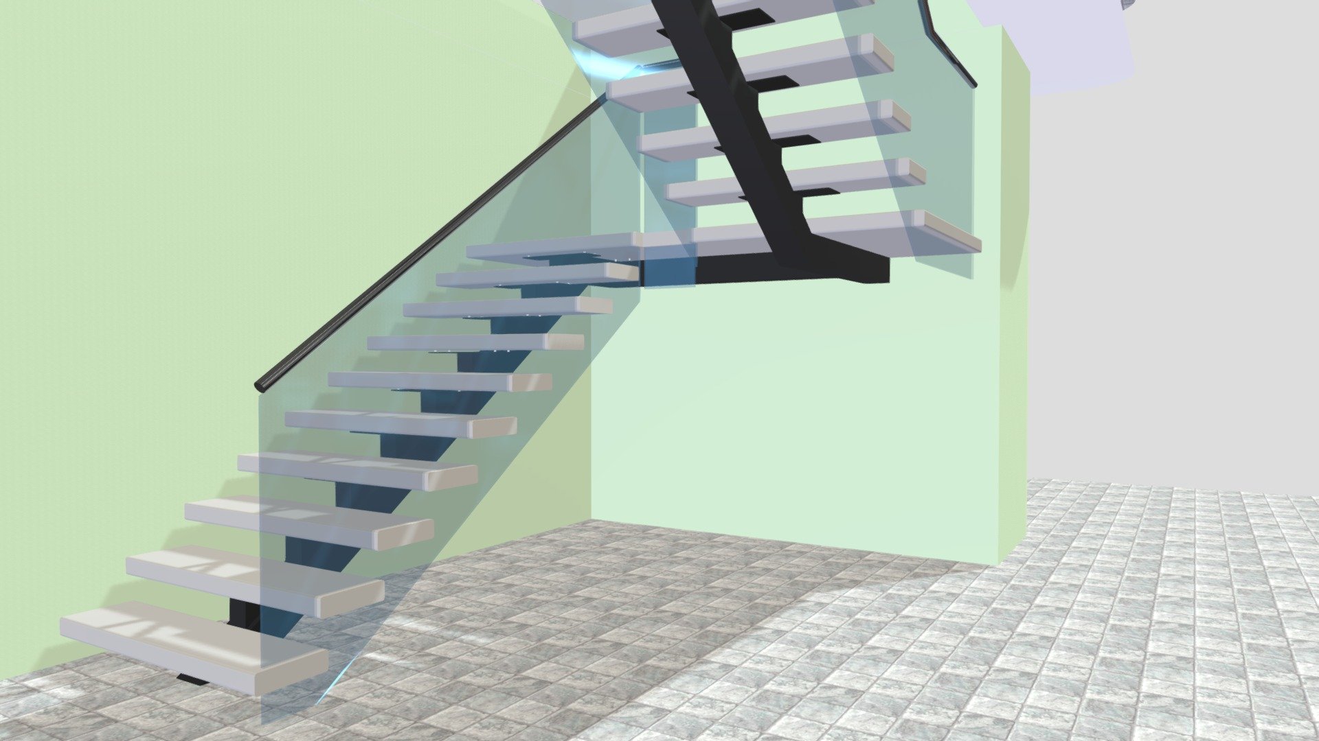 Mono stringer demo - 3D model by 3D Software for Stair Design and ...