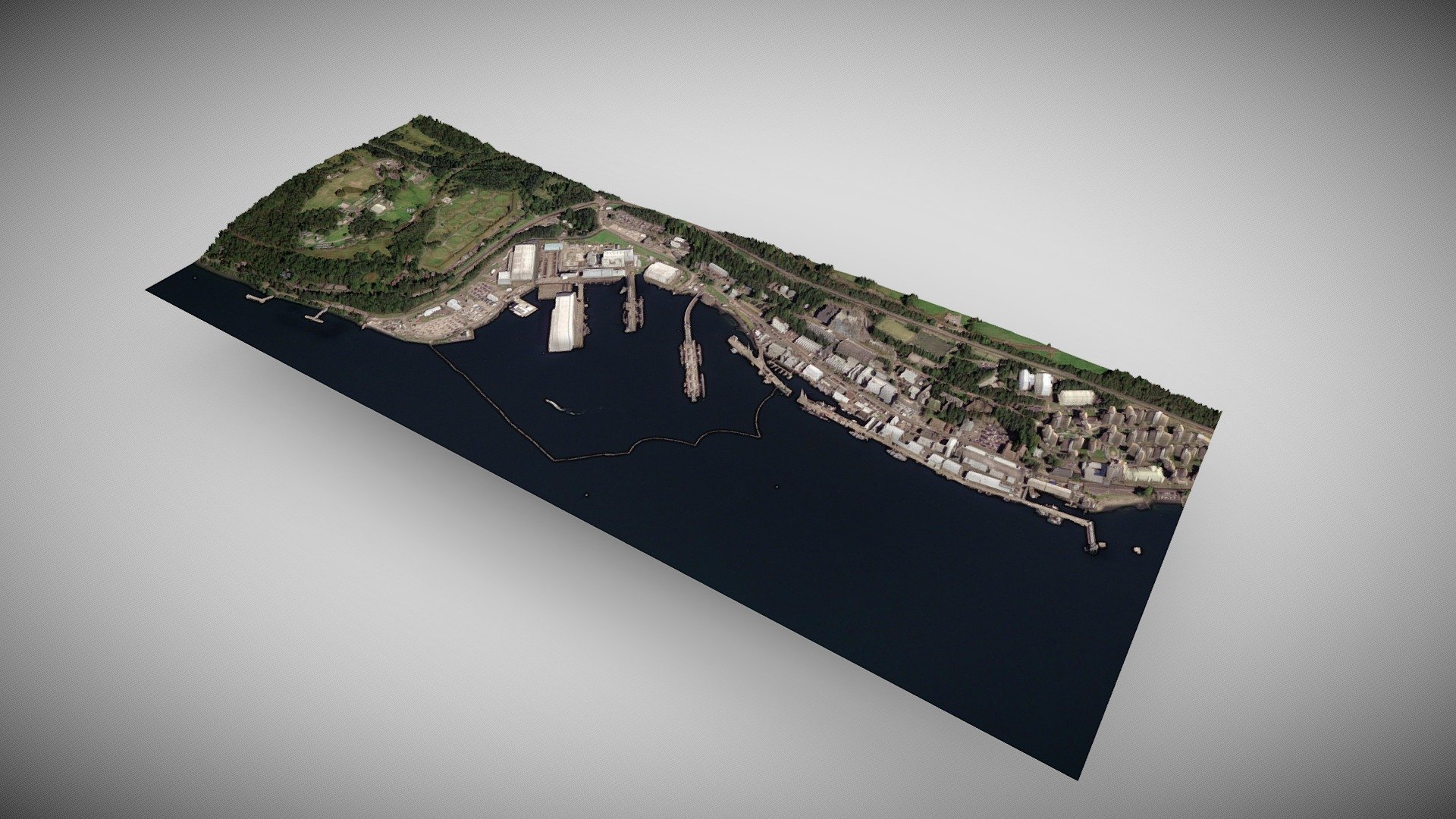 HM Naval Base, Faslane - 3D model by GeoLan 3D (@GeoLan3D) [ef90f43 ...