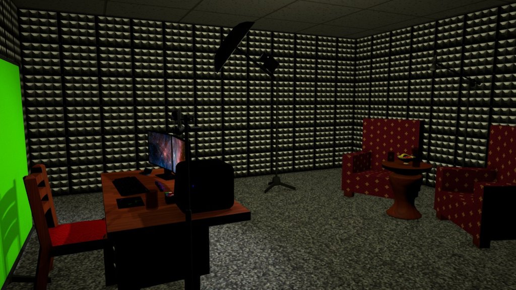 Podcast Studio - 3D model by DavidMulgrueGaming [ef9126d] - Sketchfab