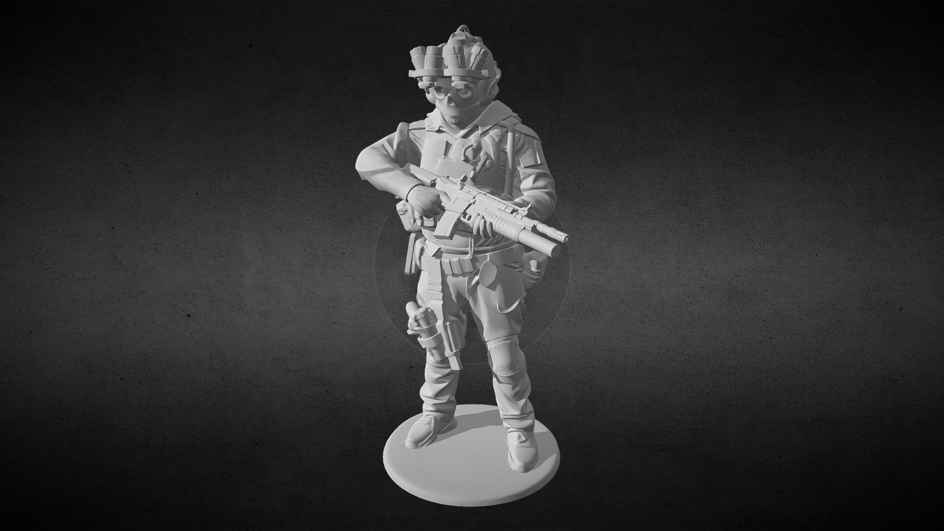 Nightwar Ghost Toy Soldier 3D Print - Download Free 3D model by ...