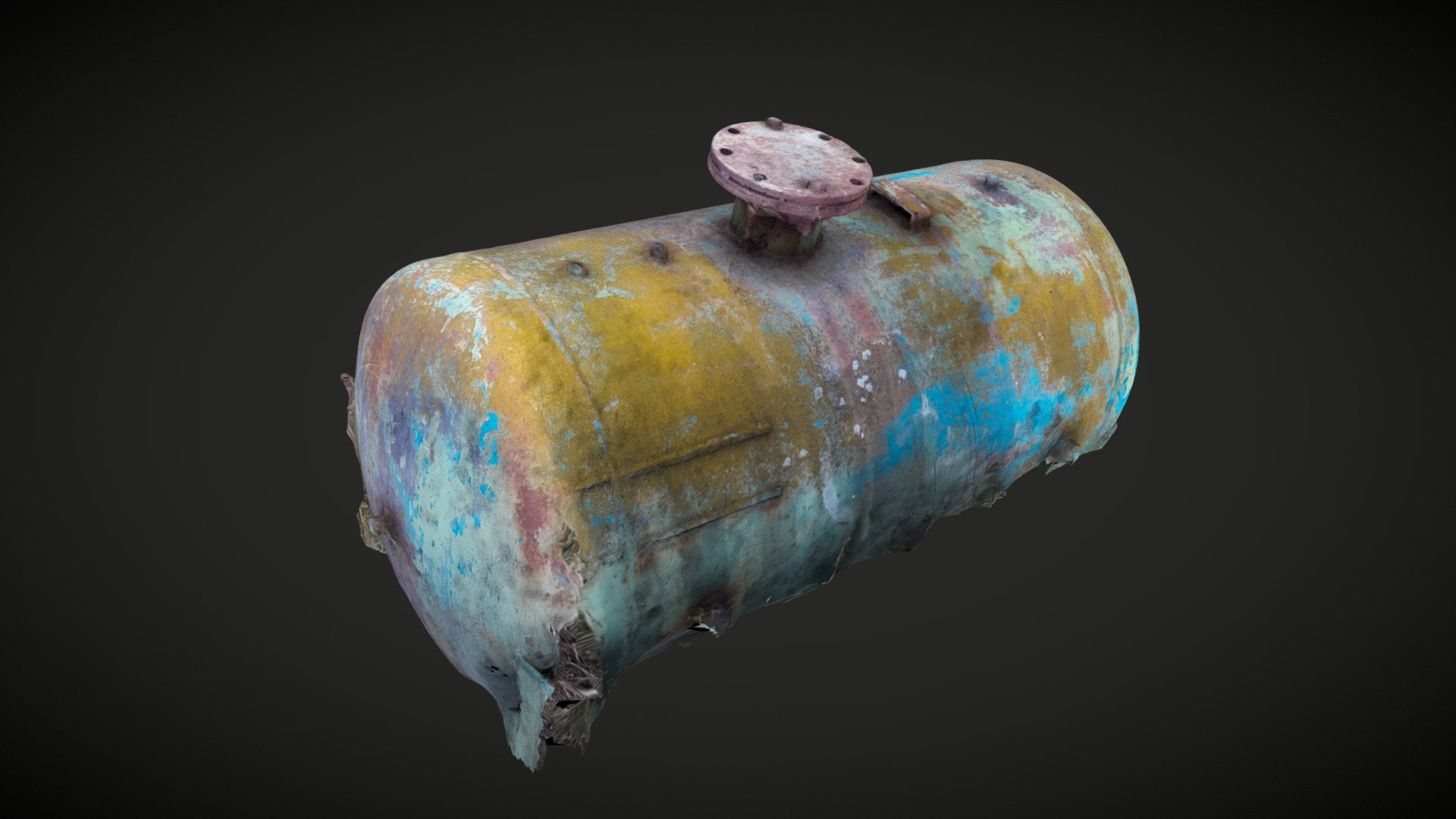 Rusty tank (scan) - 3D model by DUCK_ (@DUCK_THE_KILLER) [ef91fc1 ...