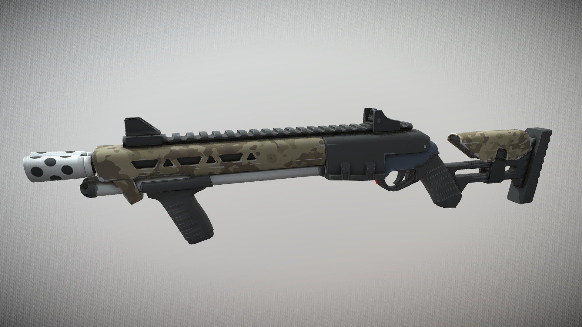 Thunder Shotgun - Fortnite (PBR) - Download Free 3D model by Wicked ...
