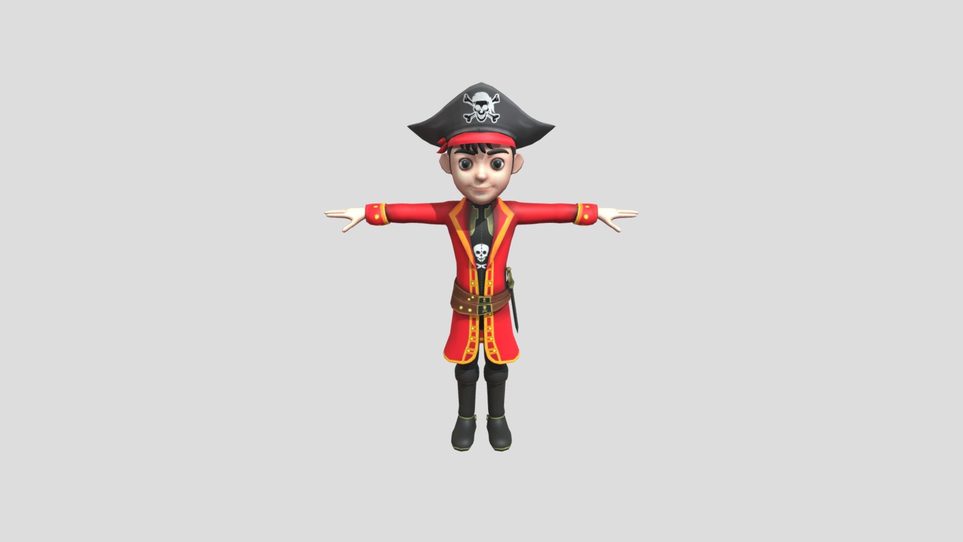 Nick (Pirate) - Playtime Adventure Multiplayer - Download Free 3D model ...
