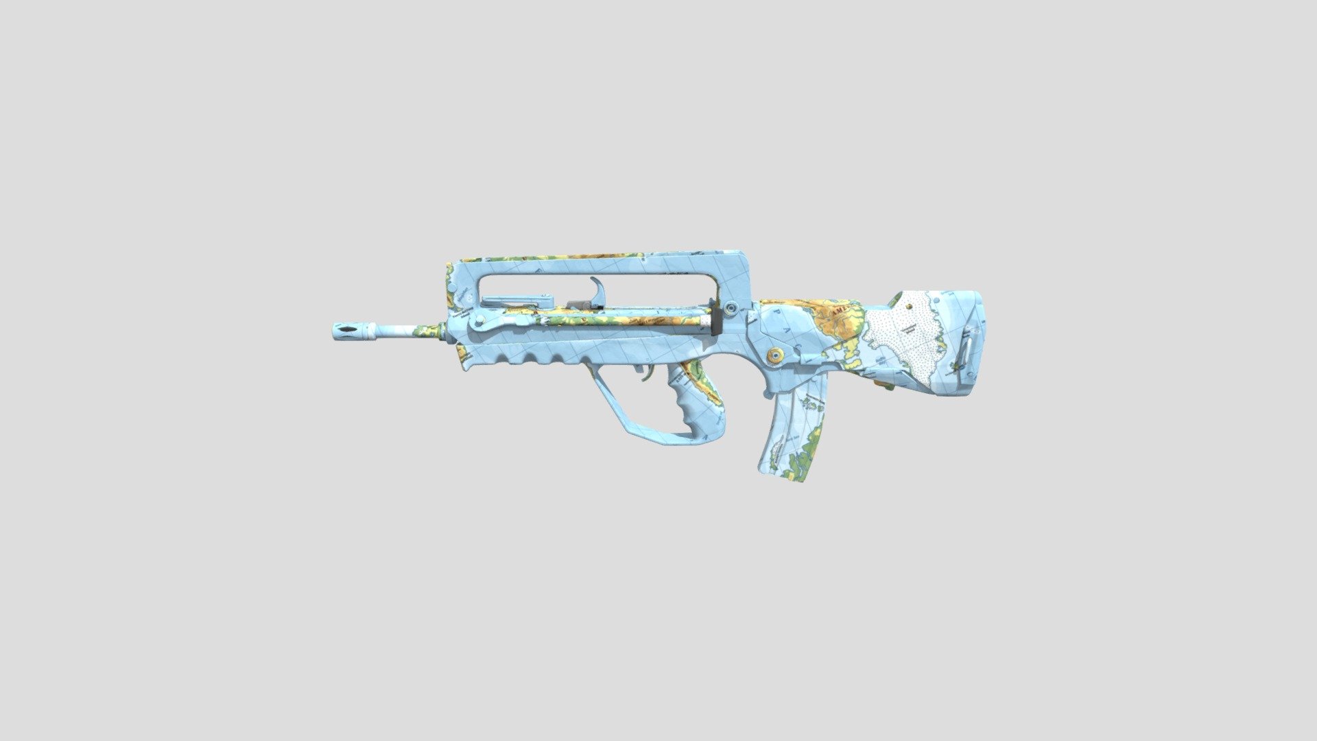 Famas | Relief Map - 3D model by Fossil (@LazyFossil) [ef947b8] - Sketchfab