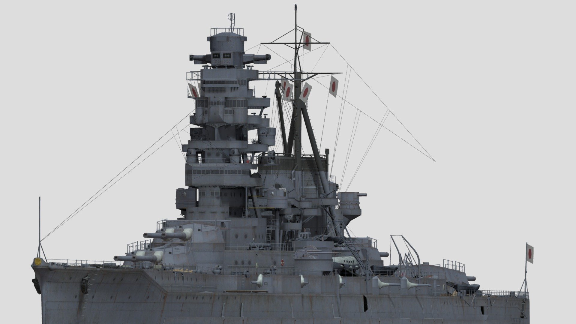 ijn_kongo - 3D model by vvmilleriii [ef948ad] - Sketchfab
