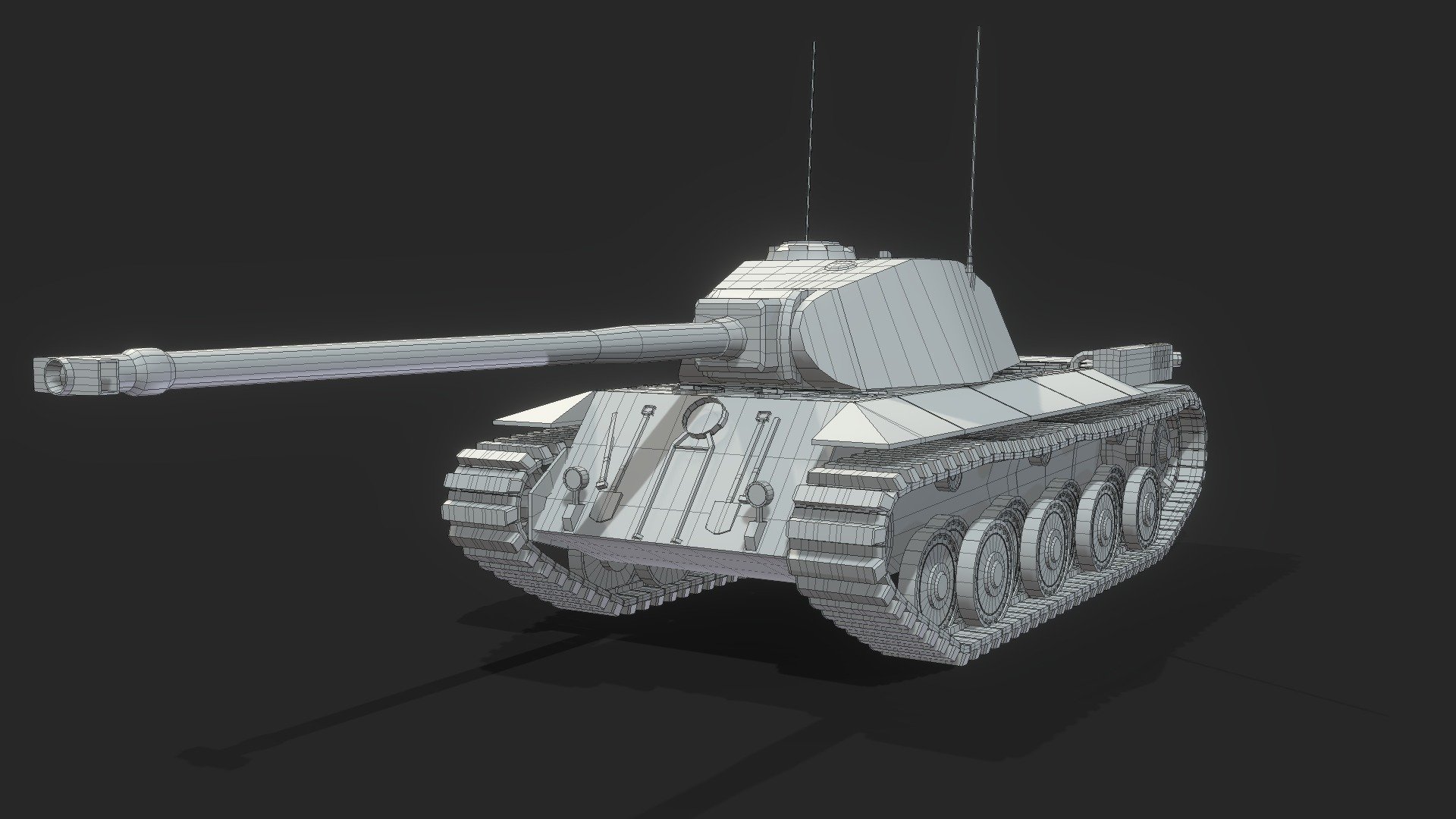 FCM50T French heavy tank - Download Free 3D model by Blue3D ...