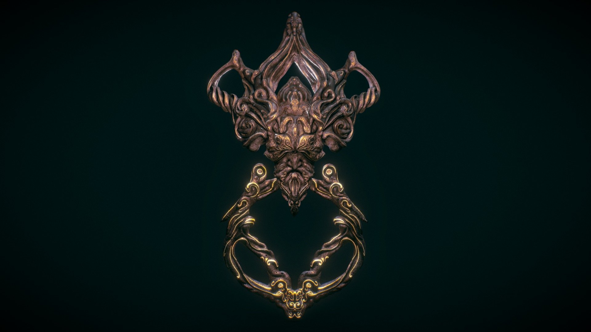 Gothic Door Knob 3 - Buy Royalty Free 3D model by Manthos.Lappas ...