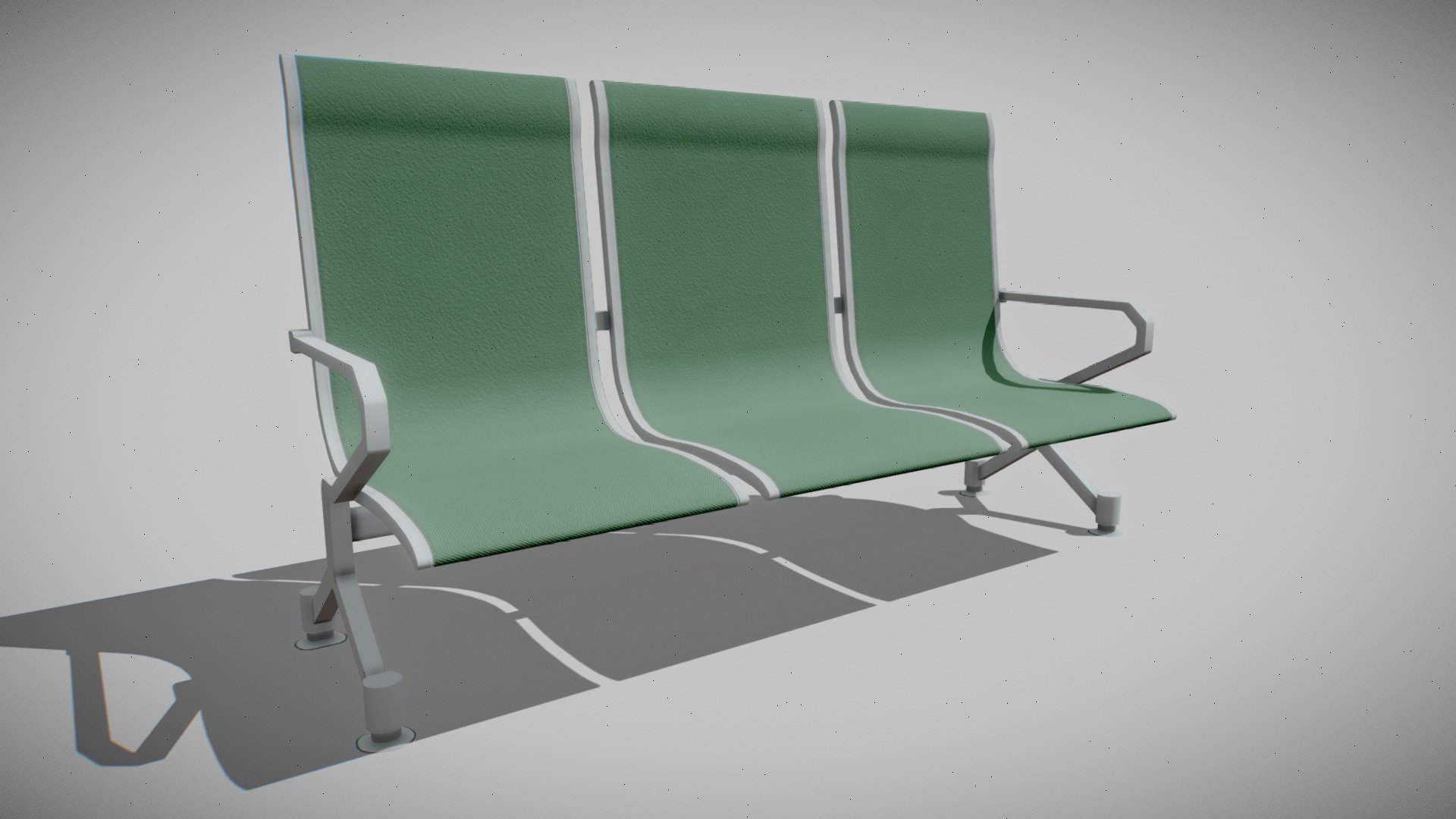Tandem seating - hospital - Download Free 3D model by Veebroush ...