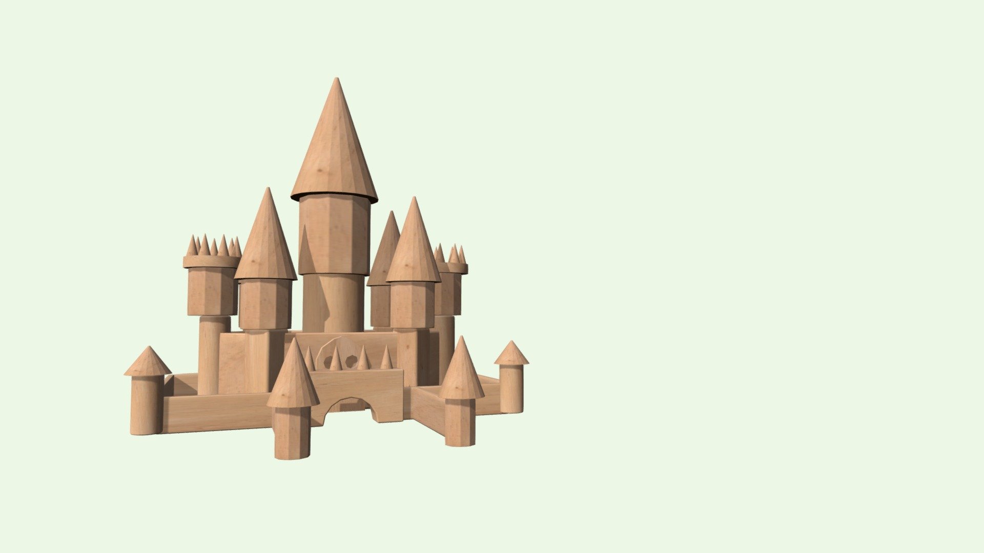 Week 8: Unique Block Castle - Download Free 3D model by Kaitlyn Kennedy ...