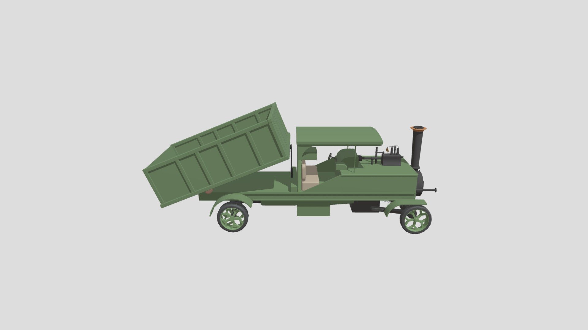 steam engine truck - Download Free 3D model by Fox1q [ef9aae1] - Sketchfab