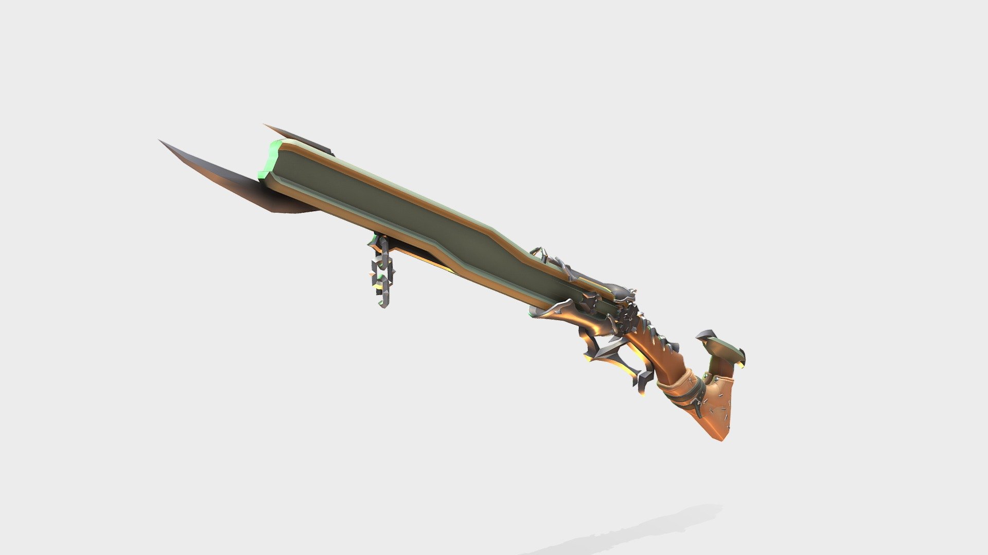 "Viper" rifle warlock skin Ashe from Overwatch - Download Free 3D model ...