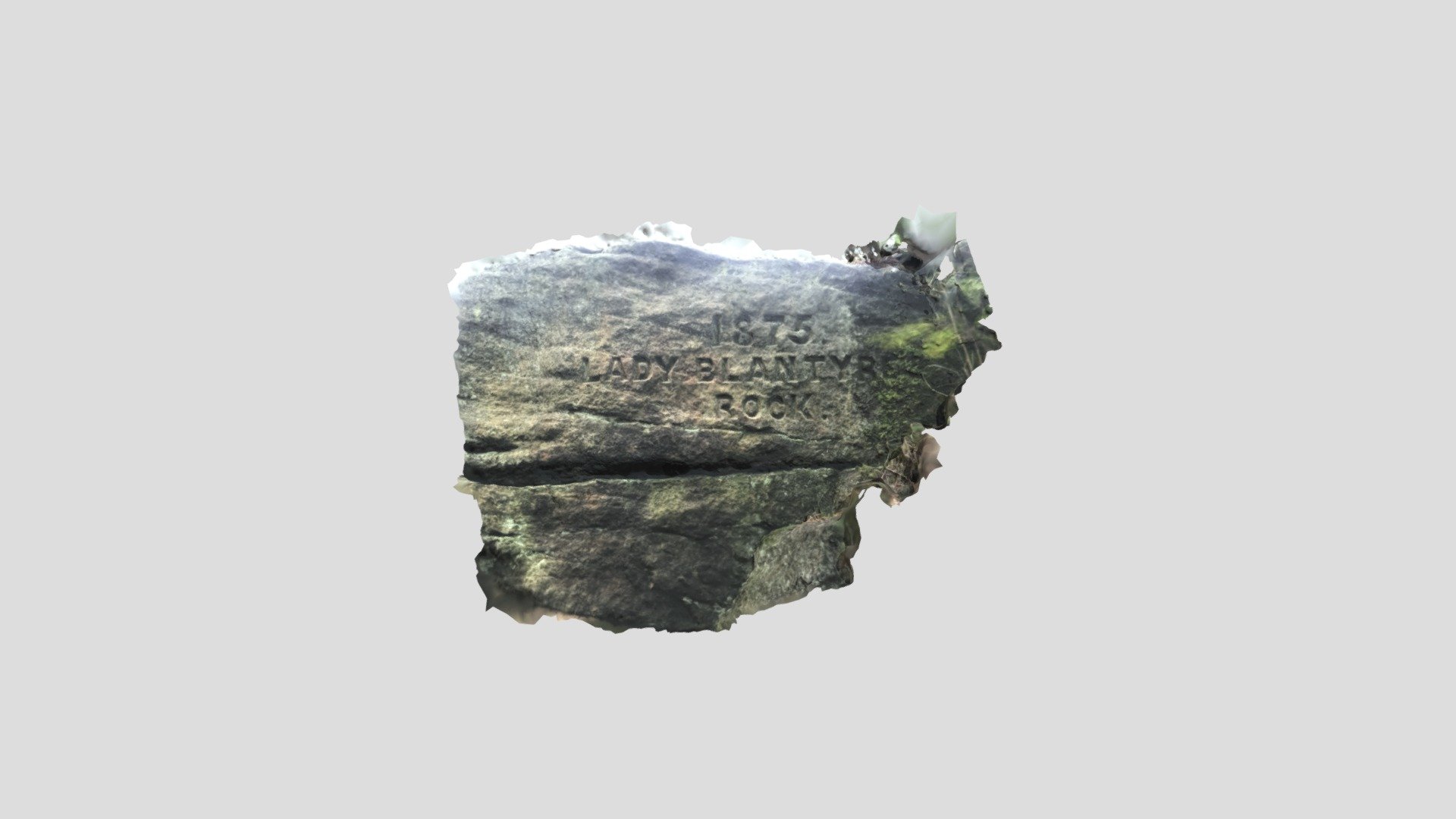 Lady B's Rock inscription - 3D model by JogdenBrad [efa09c1] - Sketchfab