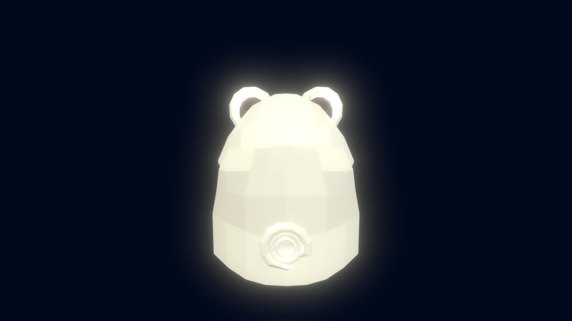 low poly night light (pug) - 3D model by swiftster [efa0c91] - Sketchfab