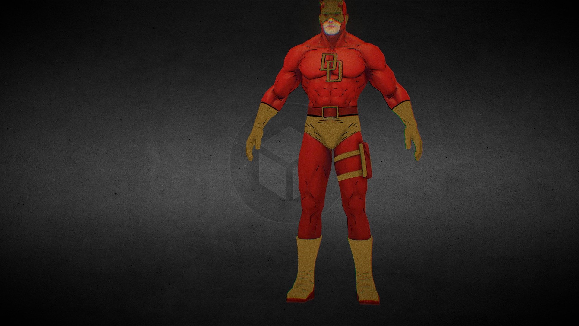 DareDevil Yellow and Red Suit - Download Free 3D model by AtoMichael ...